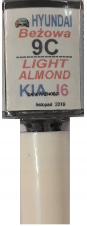 HYUNDAI KIA 9C J6 LIGHT ALMOND LAKIER SAMOCHODOWY ZAPRAWKA DO RYS 10 ML ARA 5906379512609 za 17 ...