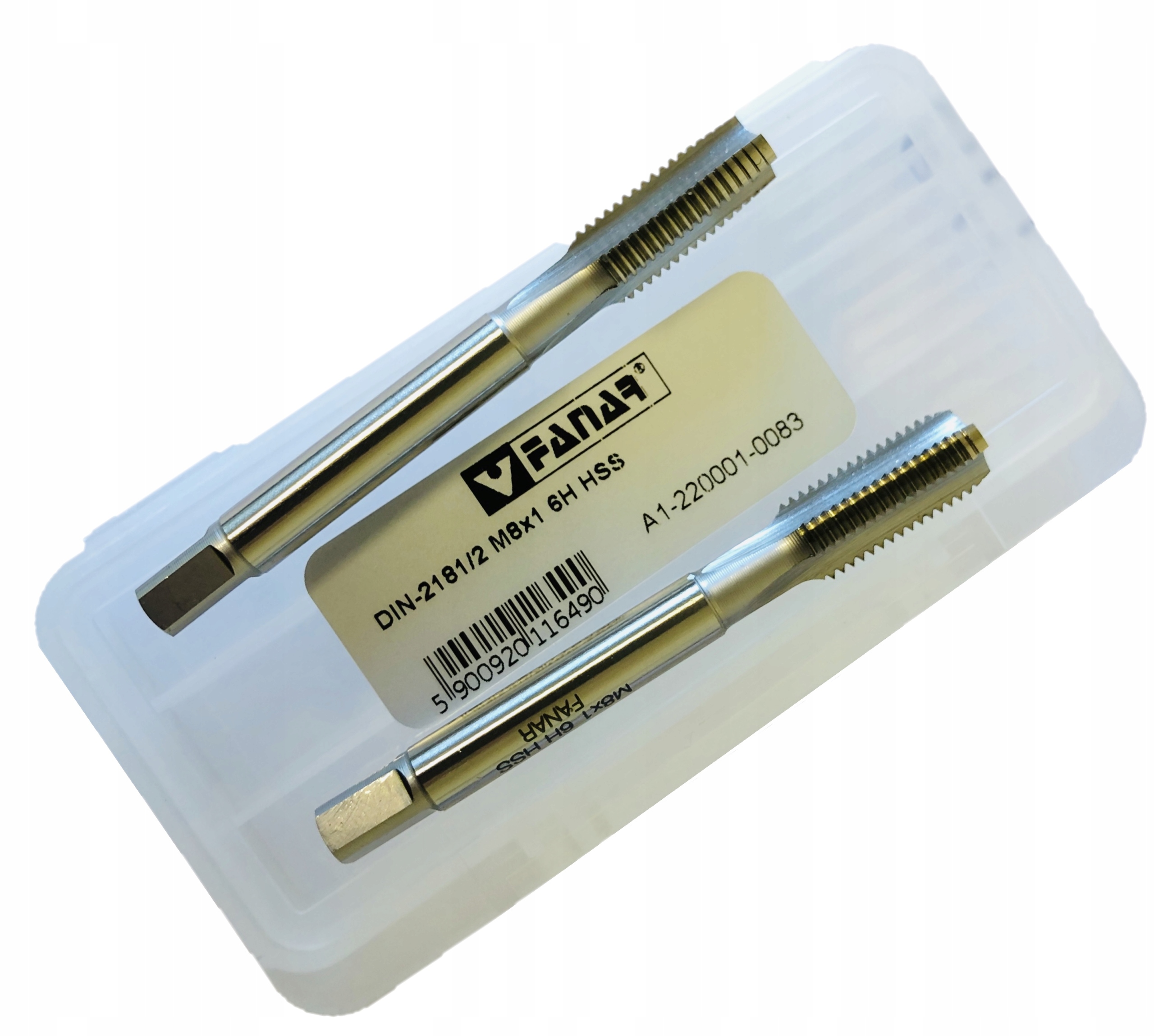 FANAR Gwintownik ręczny NGMM/2 DIN-2181 HSS M8x1 Komplet (A1-220001 ...