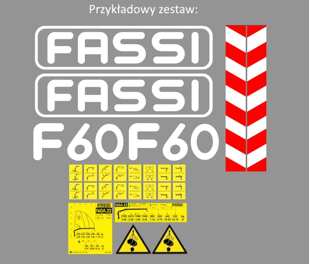 Sticker sticker for each HDS Fassi model купити на Avtoex з Польщі в ...