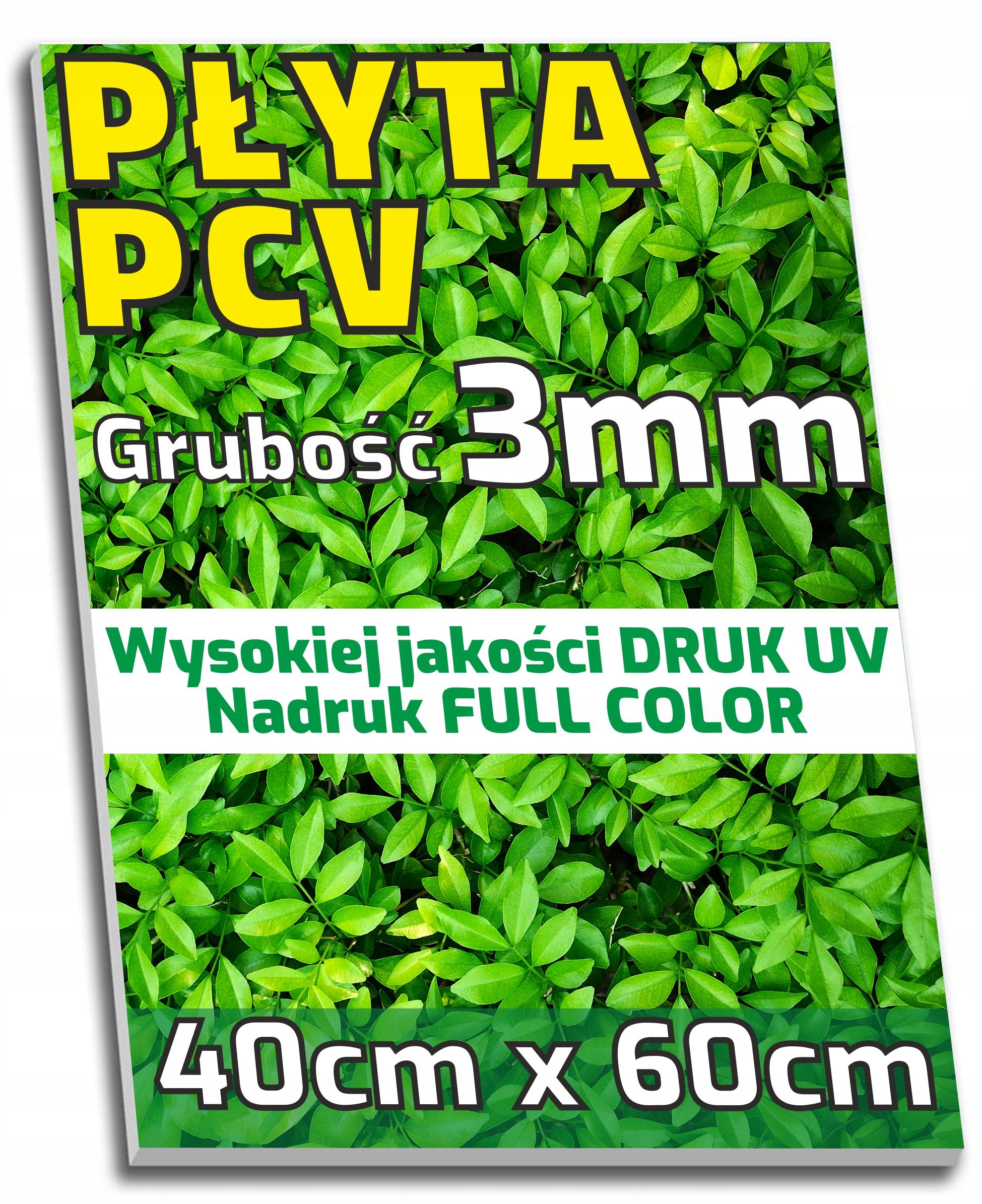 TABLICA REKLAMOWA Płyta PCV 3mm SZYLD 40cm x 60cm (5904183730035 ...