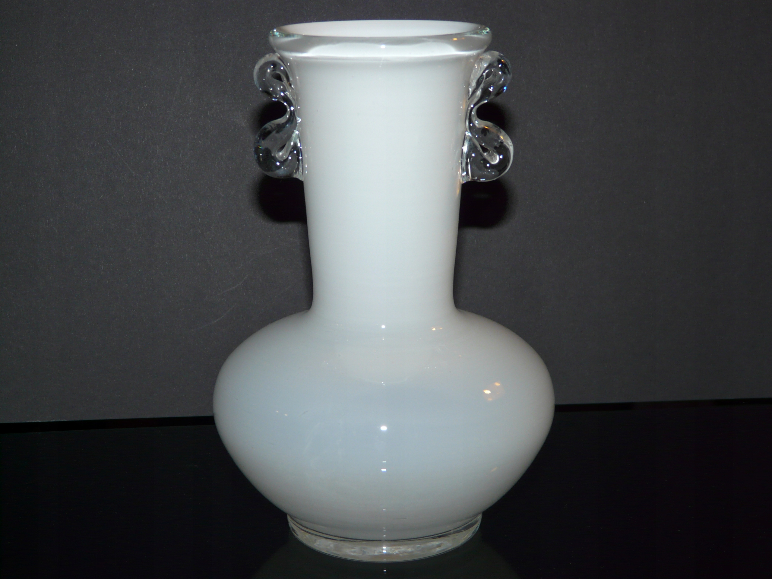 BIAŁY WAZON SZKŁO WARSTWOWE MURANO SŁUCZAN (100) • Cena, Opinie ...