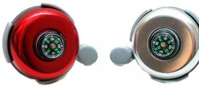 DZWONEK DO ROWERU Z KOMPASEM - 9784129926 - Allegro