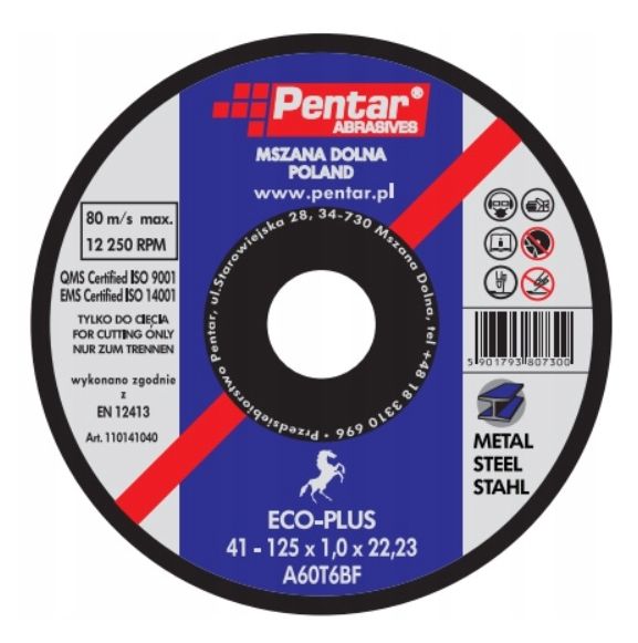 Tarcza do cięcia metalu Pentar Eco-Plus 125x1x22mm (5901793807300 ...