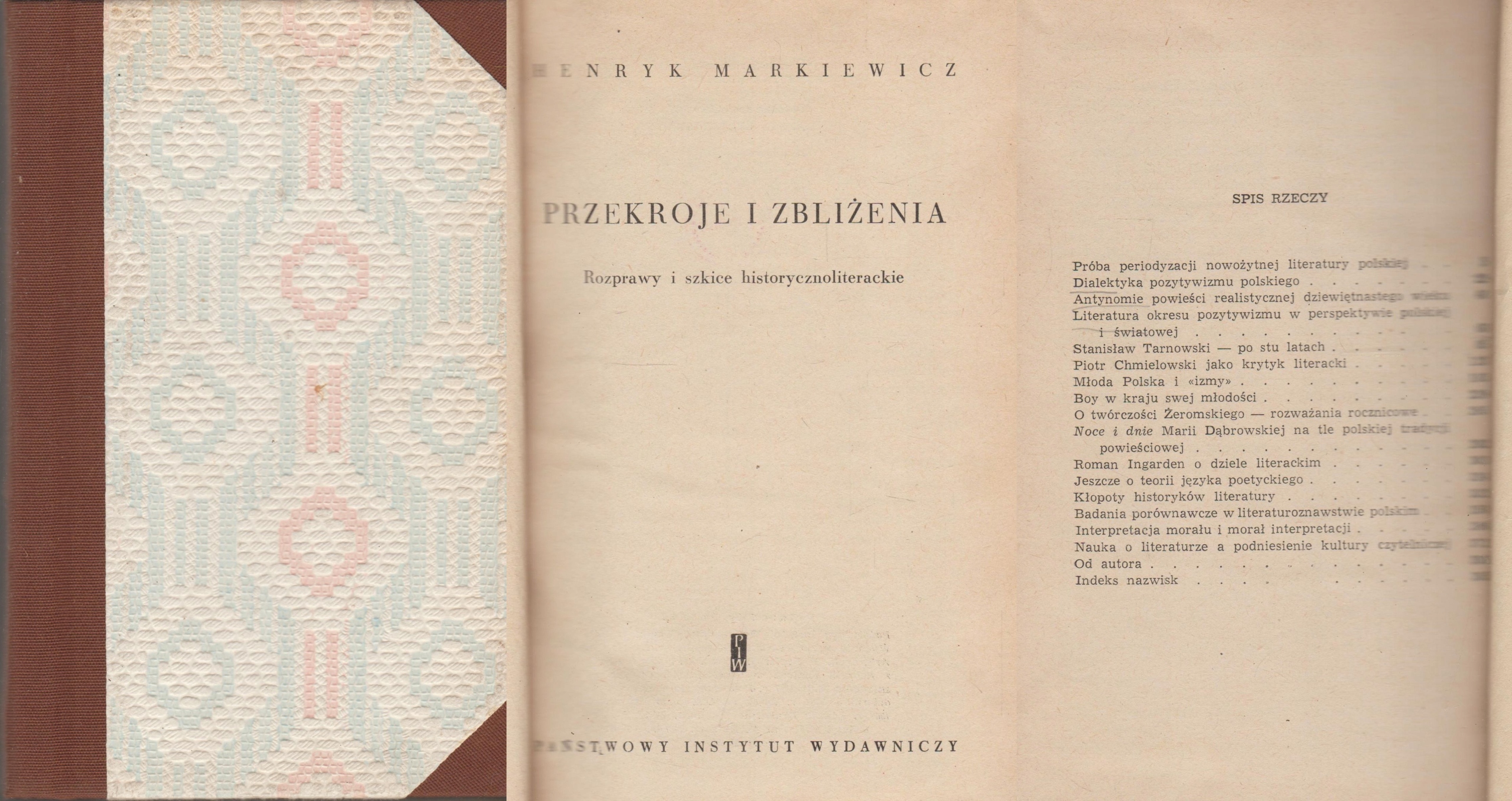 PRZEKROJE I ZBLIŻENIA Henryk Markiewicz (13097852265) | Książka Allegro