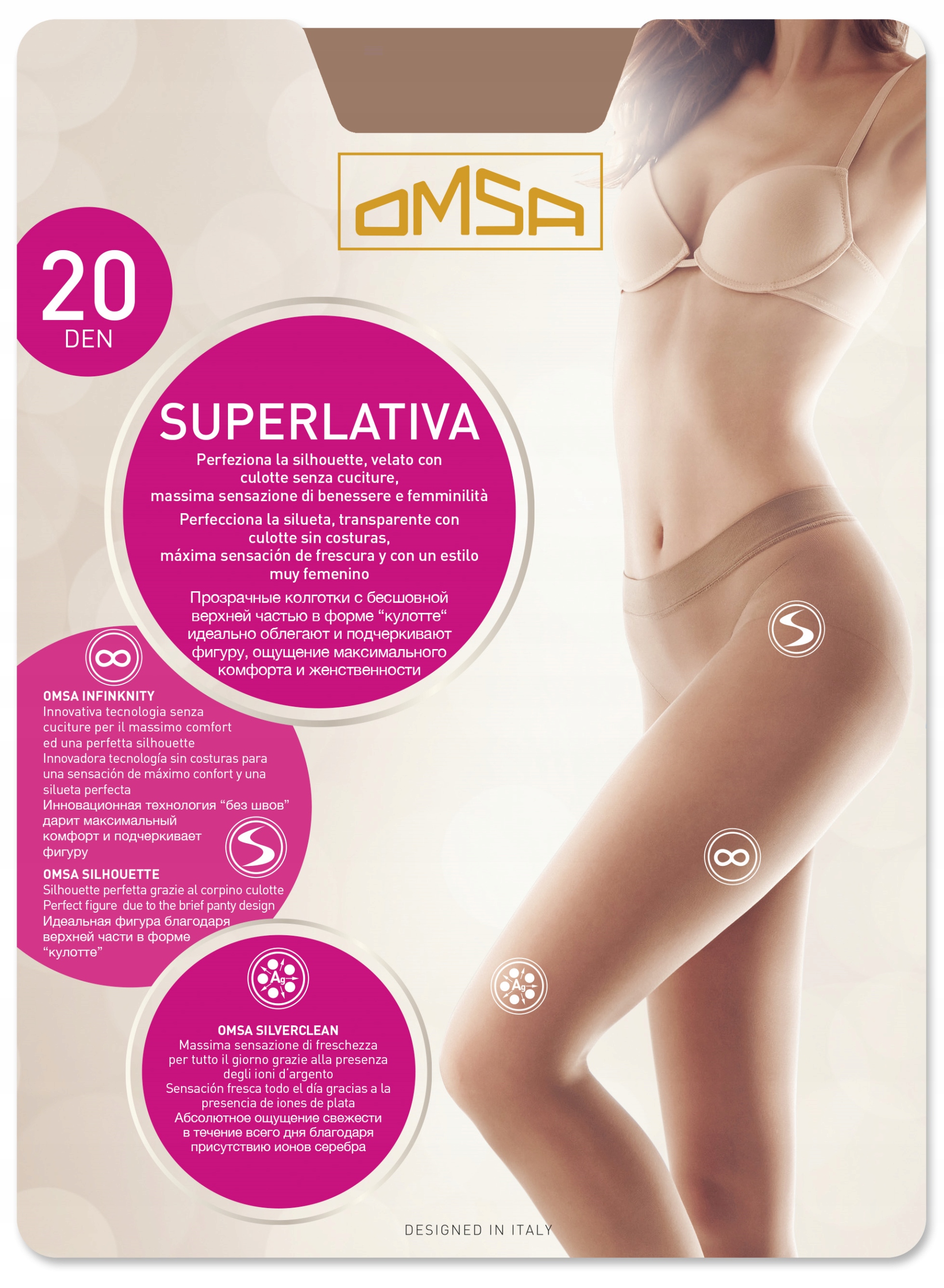 Rajstopy OMSA Superlativa 20 Den 8339360903 - Allegro.pl