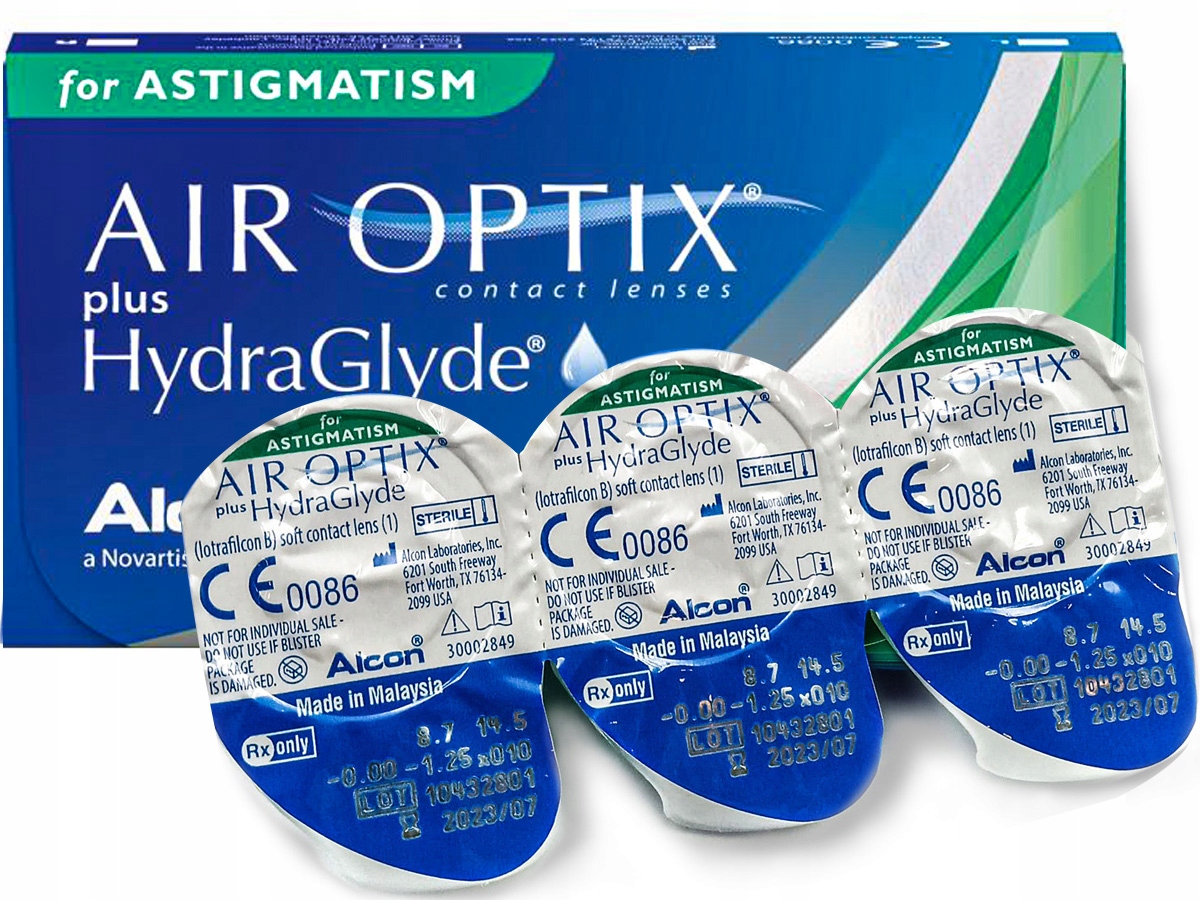 AIR OPTIX for ASTIGMATISM Hydraglyde Plus 3szt 10781555363 - Allegro.pl