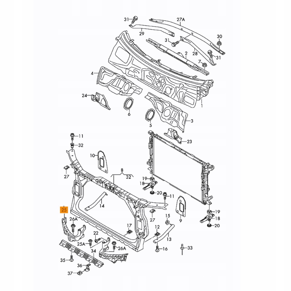 8K0805608B 8K0805608B - Права напрямна лампи фари AUDI A4 B8 2012 ...