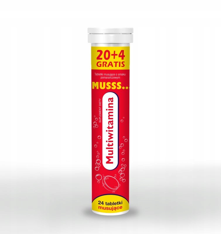 MUSSS Calcium Tabletki musujące o smaku cytryny 12111600176 - Allegro.pl