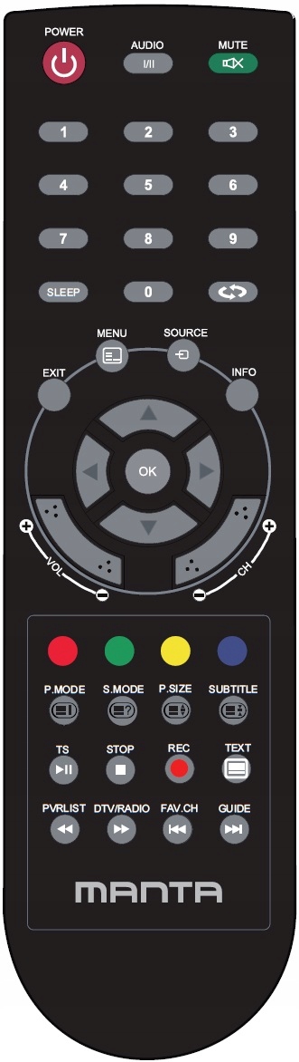 Pilot Manta LED TV 24 LED2402 LED 2402 zamiennki - Sklep, Opinie, Cena ...