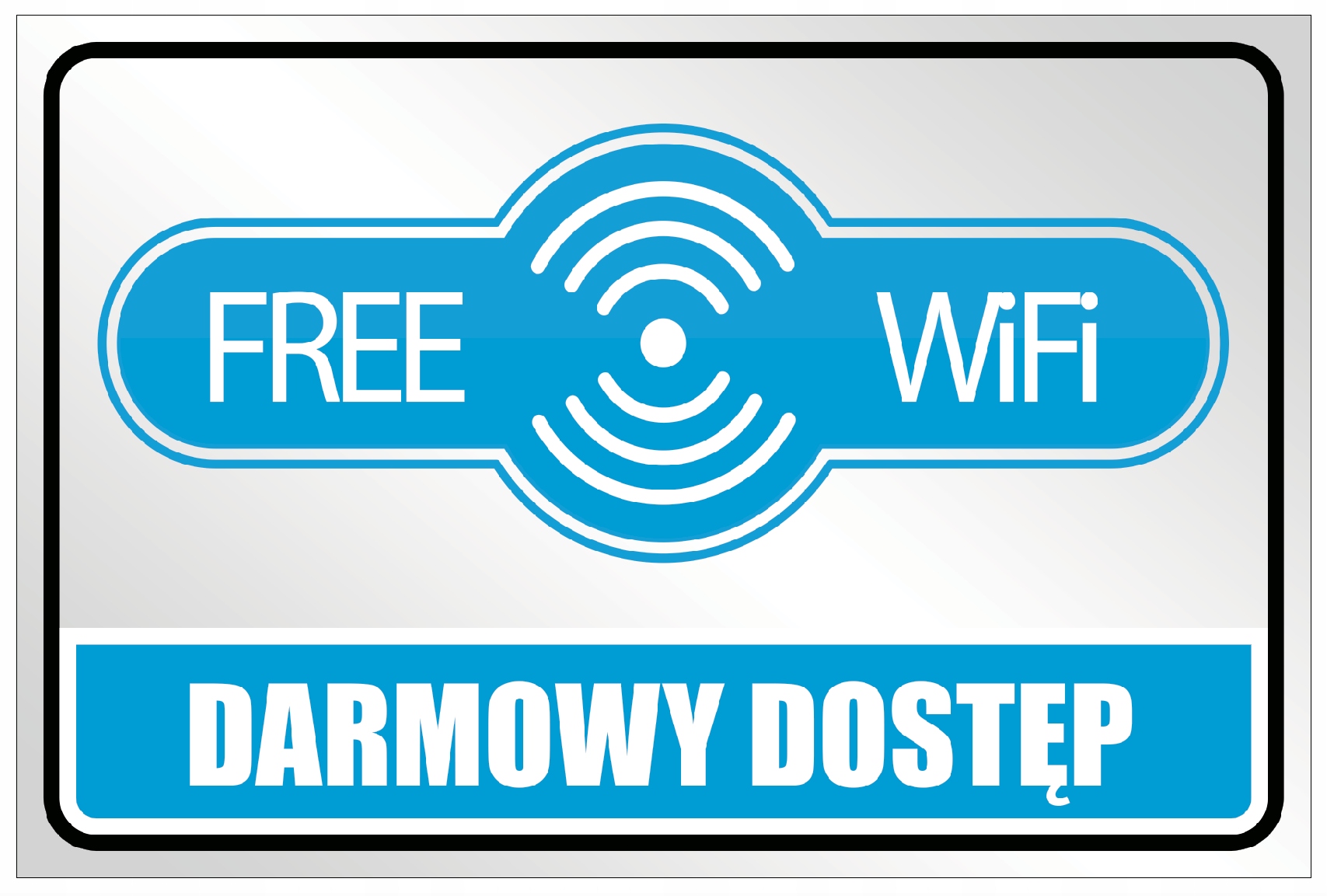 TABLICZKA WiFi STREFA Wi-Fi 30x20 internet tablica • Cena, Opinie ...