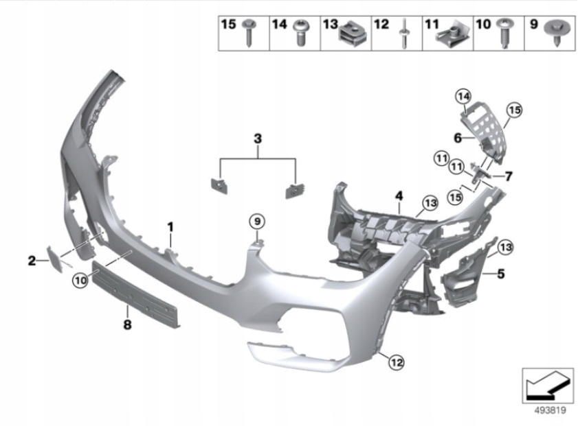 Zderzak BMW X5 G05 51119492875 za 4400 zł z Mińsk Mazowiecki - Allegro ...