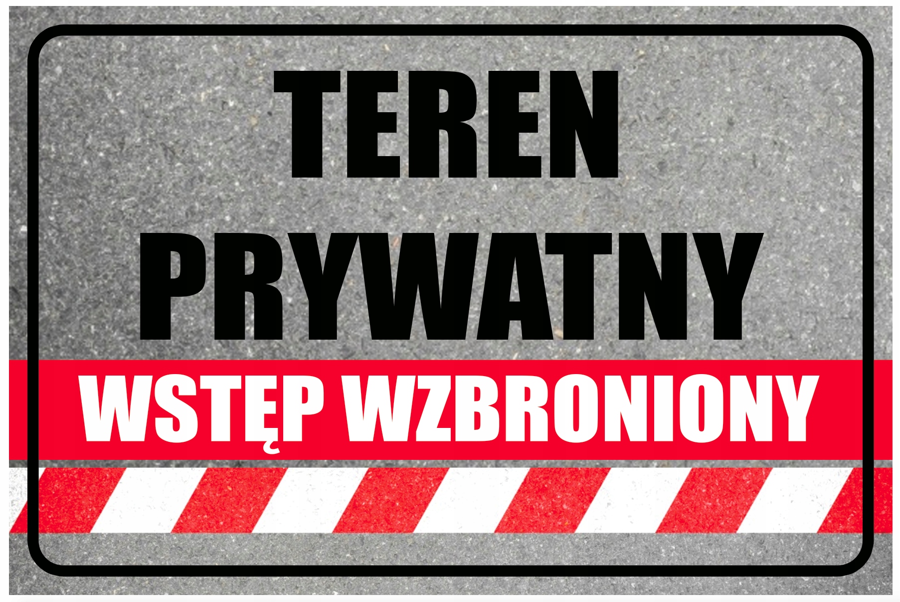 TEREN PRYWATNY TABLICZKA 20x30 PCV 3mm WR10 tablica zadruk UV • Cena ... TEREN PRYWATNY TABLICZKA 20x30 PCV 3mm WR10 tablica zadruk UV • Cena ...