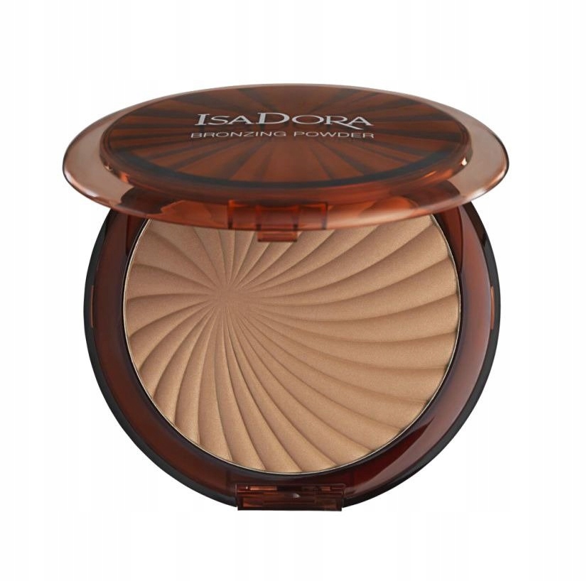 Bronzer prasowany IsaDora BRONZING POWDER Golden Tan wykończenie z ...
