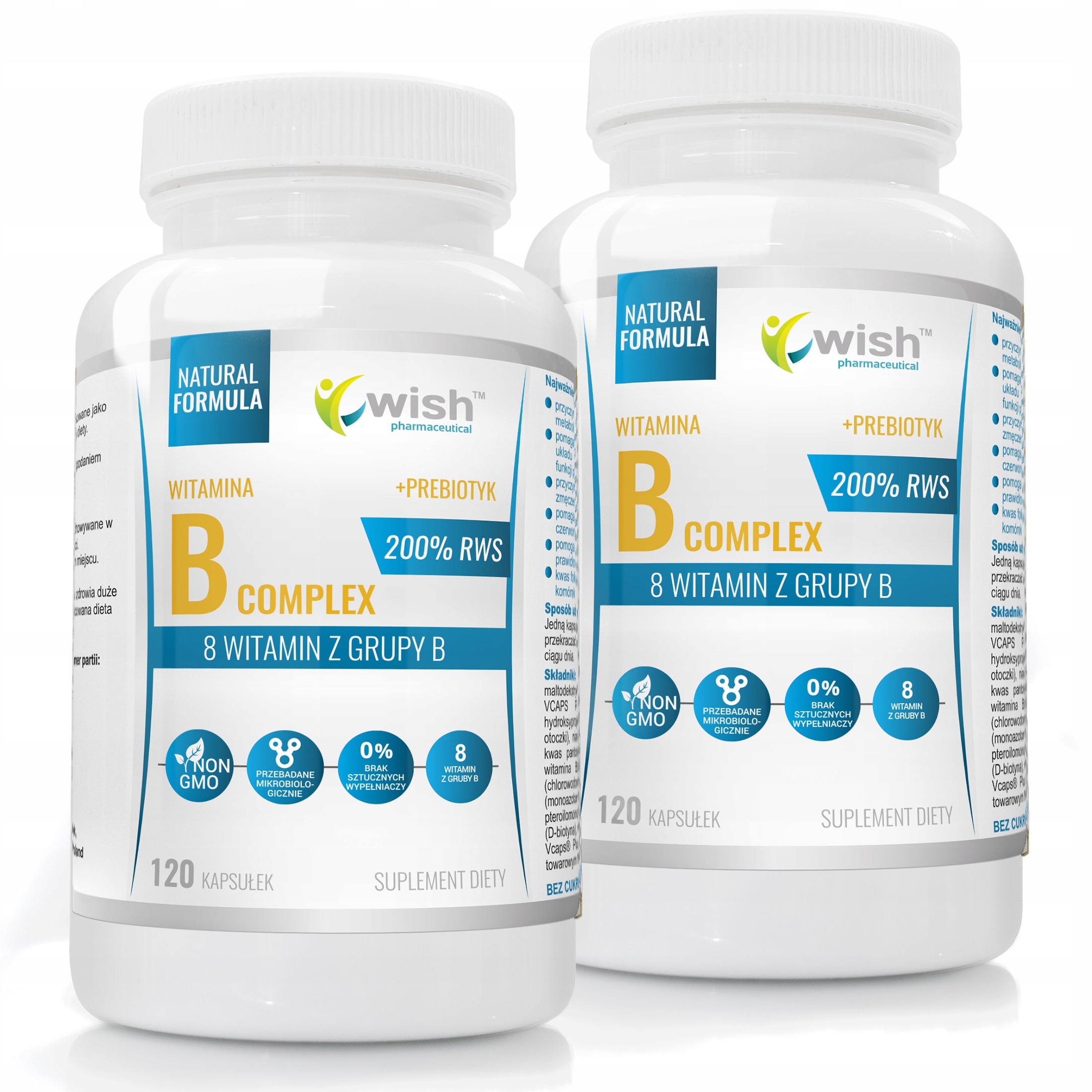 Witamina Complex B5 B6 B9 B7 B1 B2 B12 B-200% RWS (5903351710169 ...