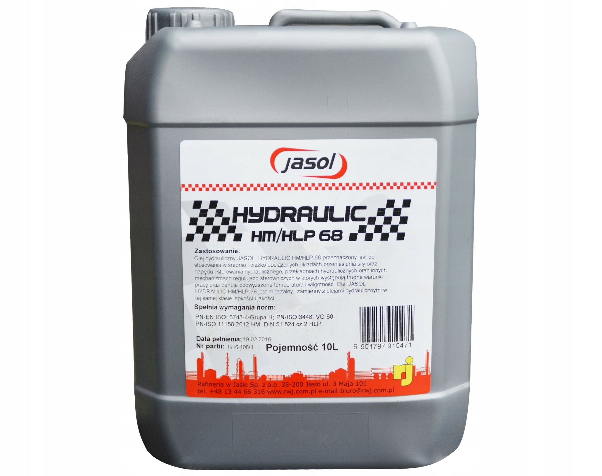 OLEJ HYDRAULICZNY JASOL HM/HLP 68 - - 10 litrów - porównaj ceny - Allegro.pl