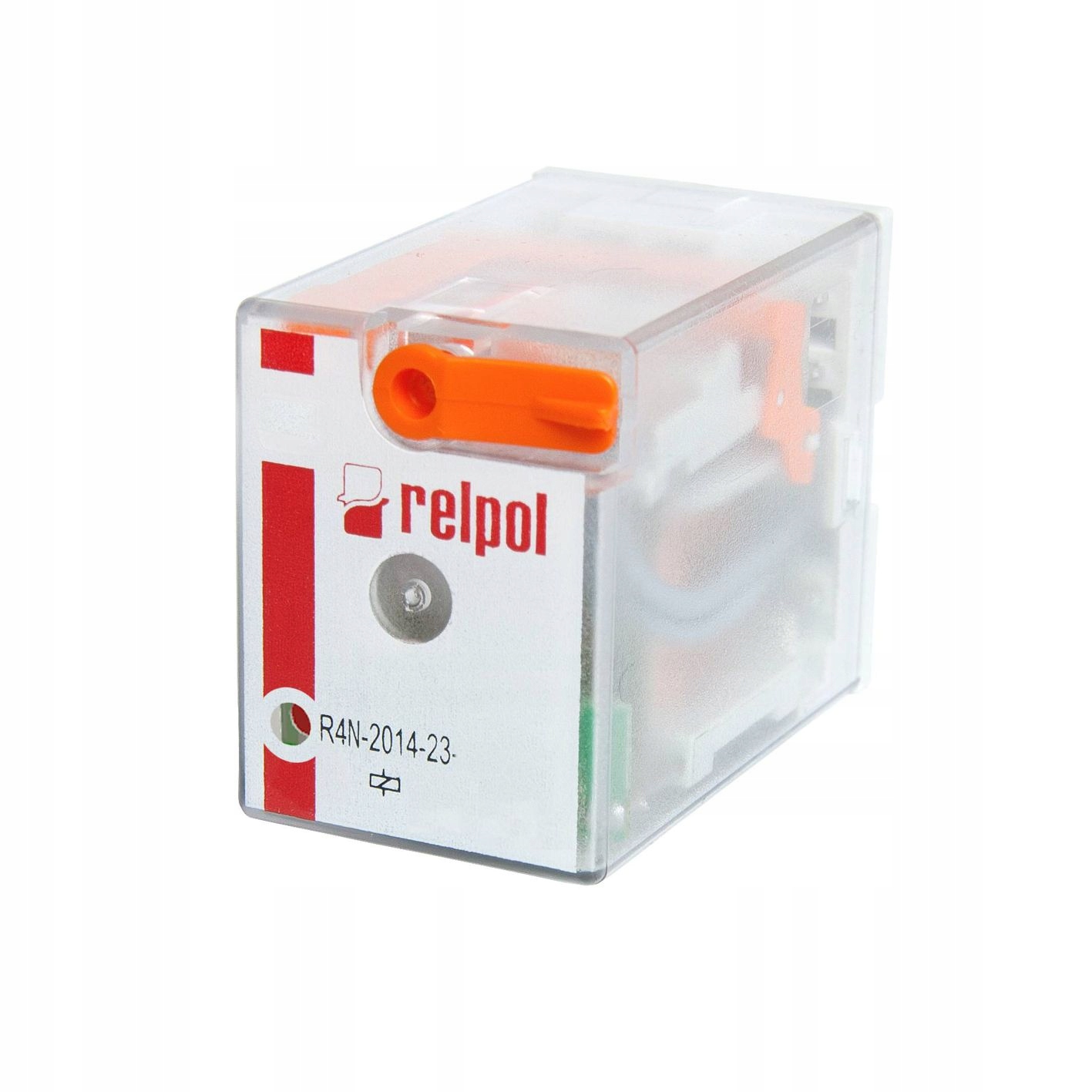 Przekaźnik przemysłowy 4P 24V DC IP40 AgNi R4N-2014-23-1024-WT Relpol ...