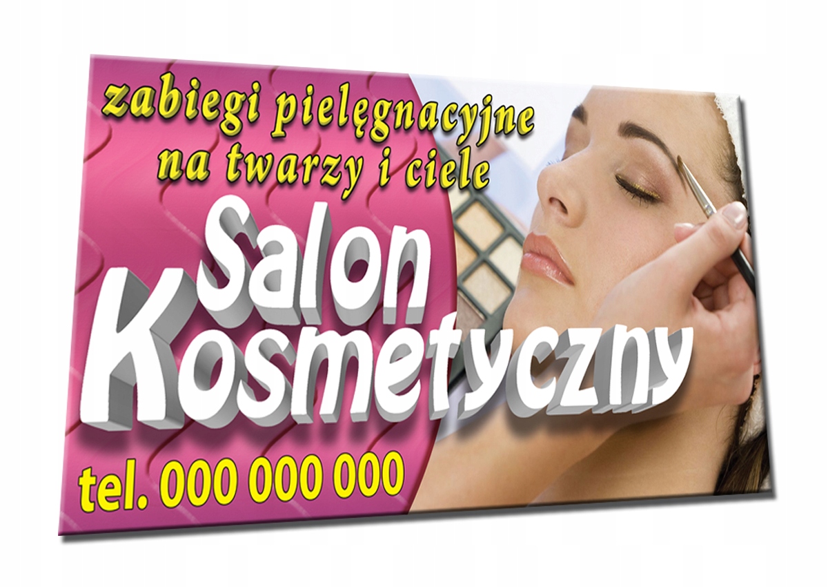 BANER REKLAMOWY 2x1 projekt SALON KOSMETYCZNY led • Cena, Opinie ...