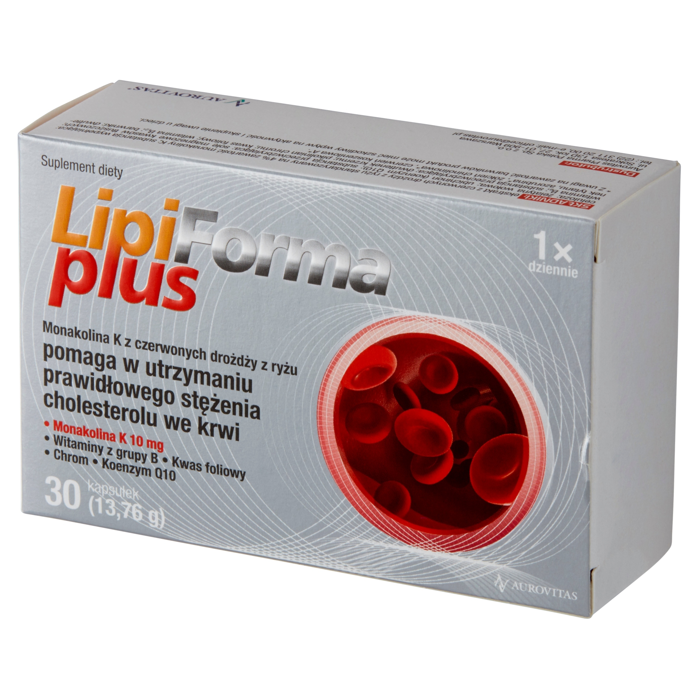 Lipiforma Plus Cholesterol Monakolina 30 kaps. (0617721767244) • Cena, Opinie • Układ krążenia ...