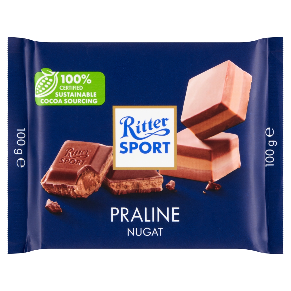 Czekolada Ritter Sport Praline Nugat 100g - krótki termin 16990911739 ...