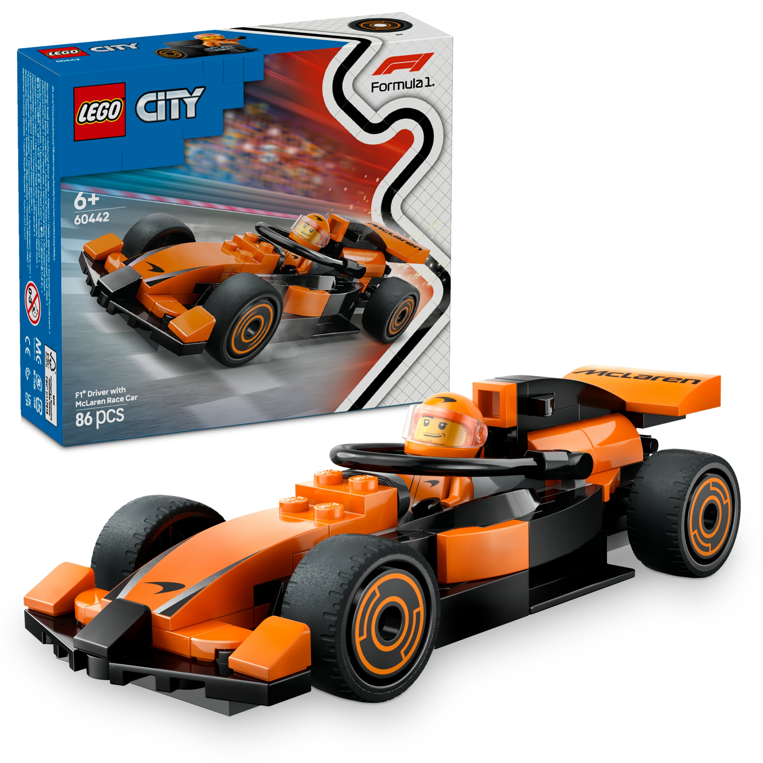 LEGO City F1 Kierowca i bolid McLaren 60442 (5702017812489) • Cena ...