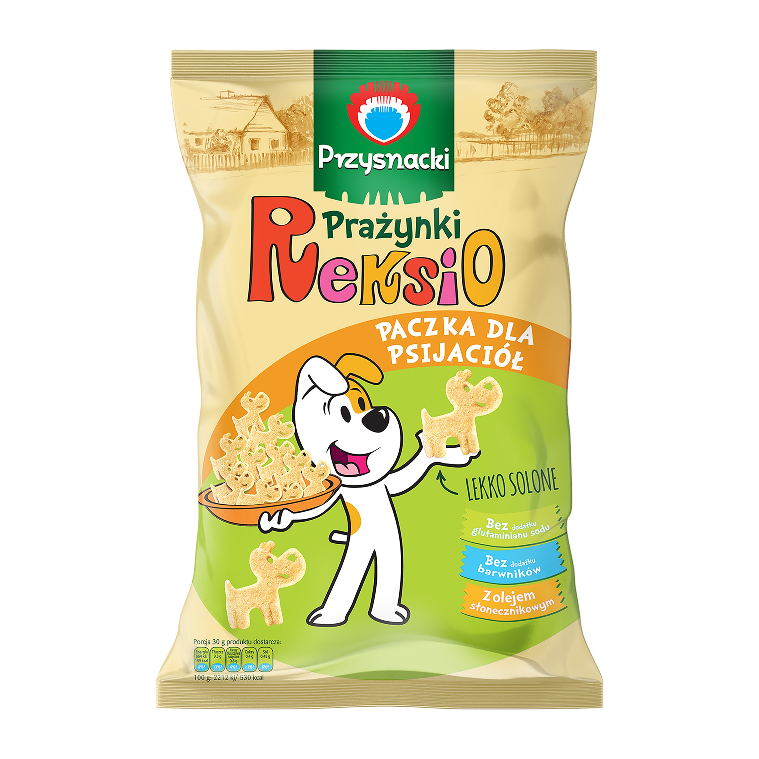 Przysnacki Prażynki Reksio lekko solone 150 g 13566998781 - Allegro.pl