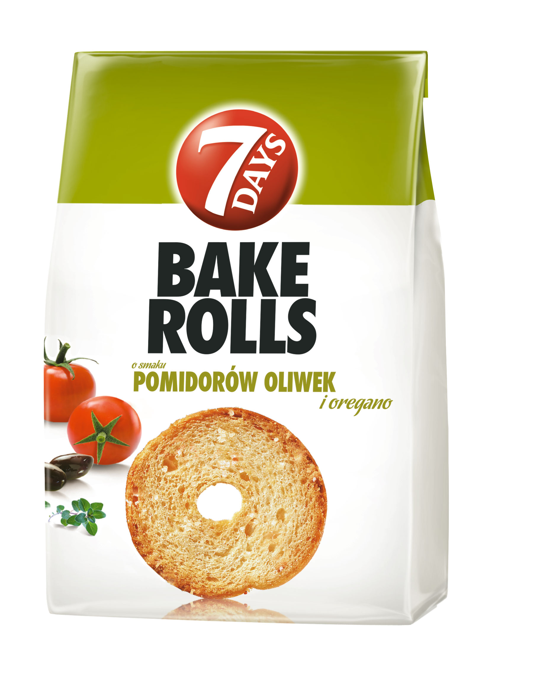 7 Days Bake Rolls Chrupki chlebowe o smaku pomidorów oliwek i oregano ...