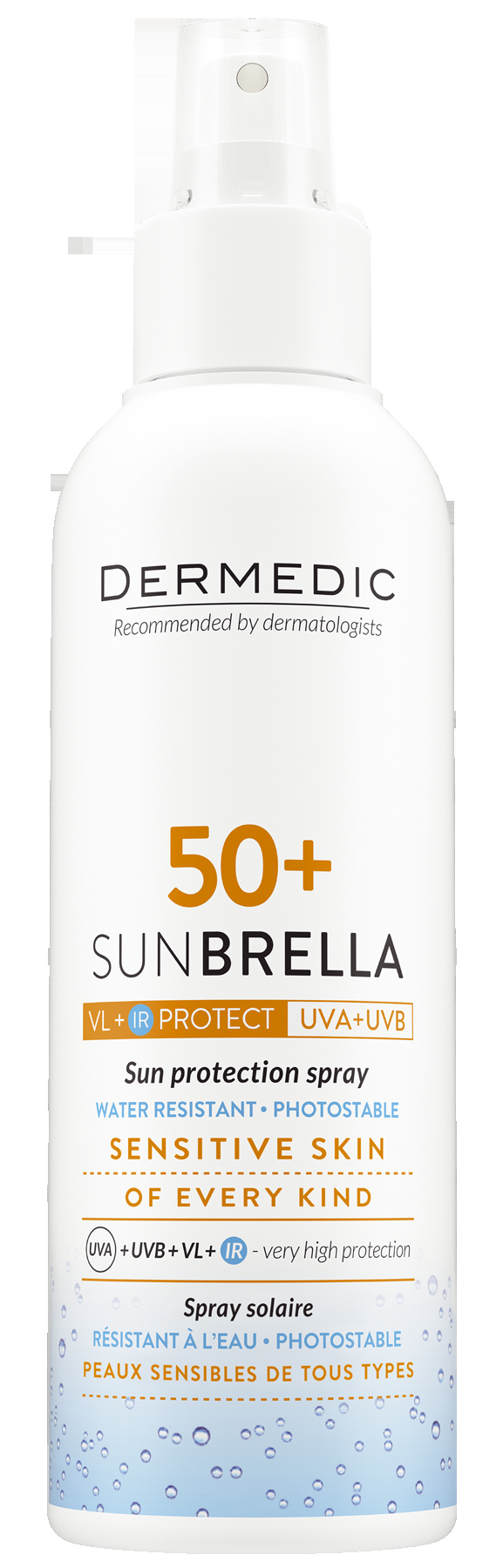 DERMEDIC SUNBRELLA Spray ochronny do opalania ciała SPF50+ 150ml ...