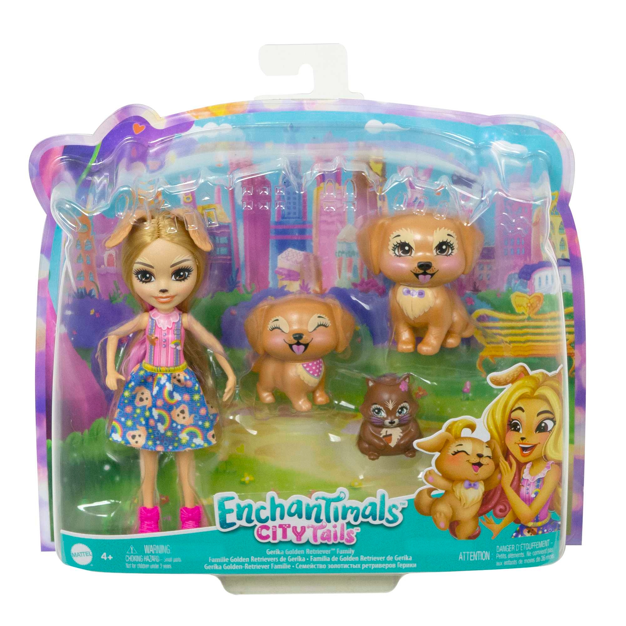 Rodinná bábika Mattel Enchantimals City Tails Gerika Zlatý retriever ...
