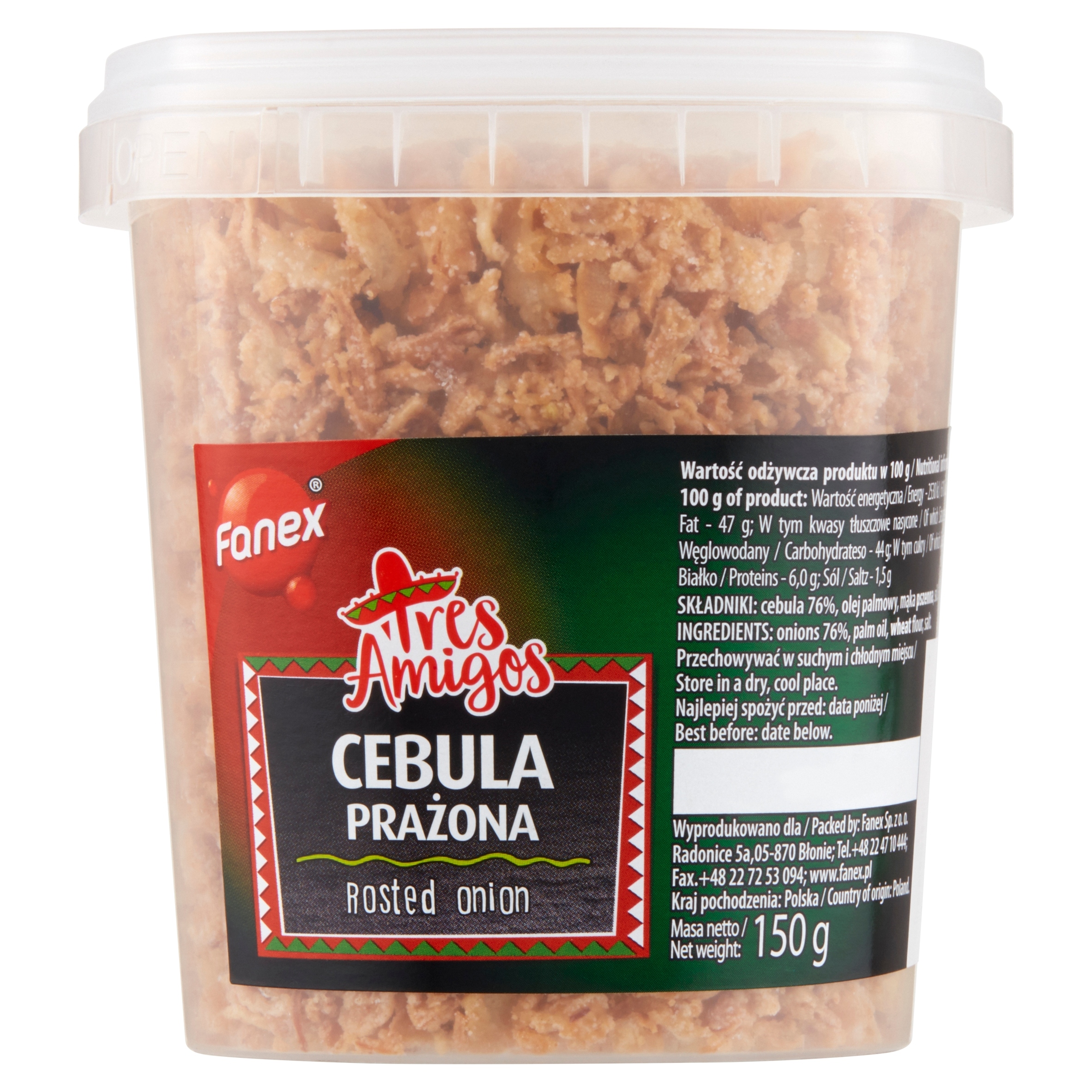 Prażona cebulka Fanex 150 g 14404493445 - Allegro.pl