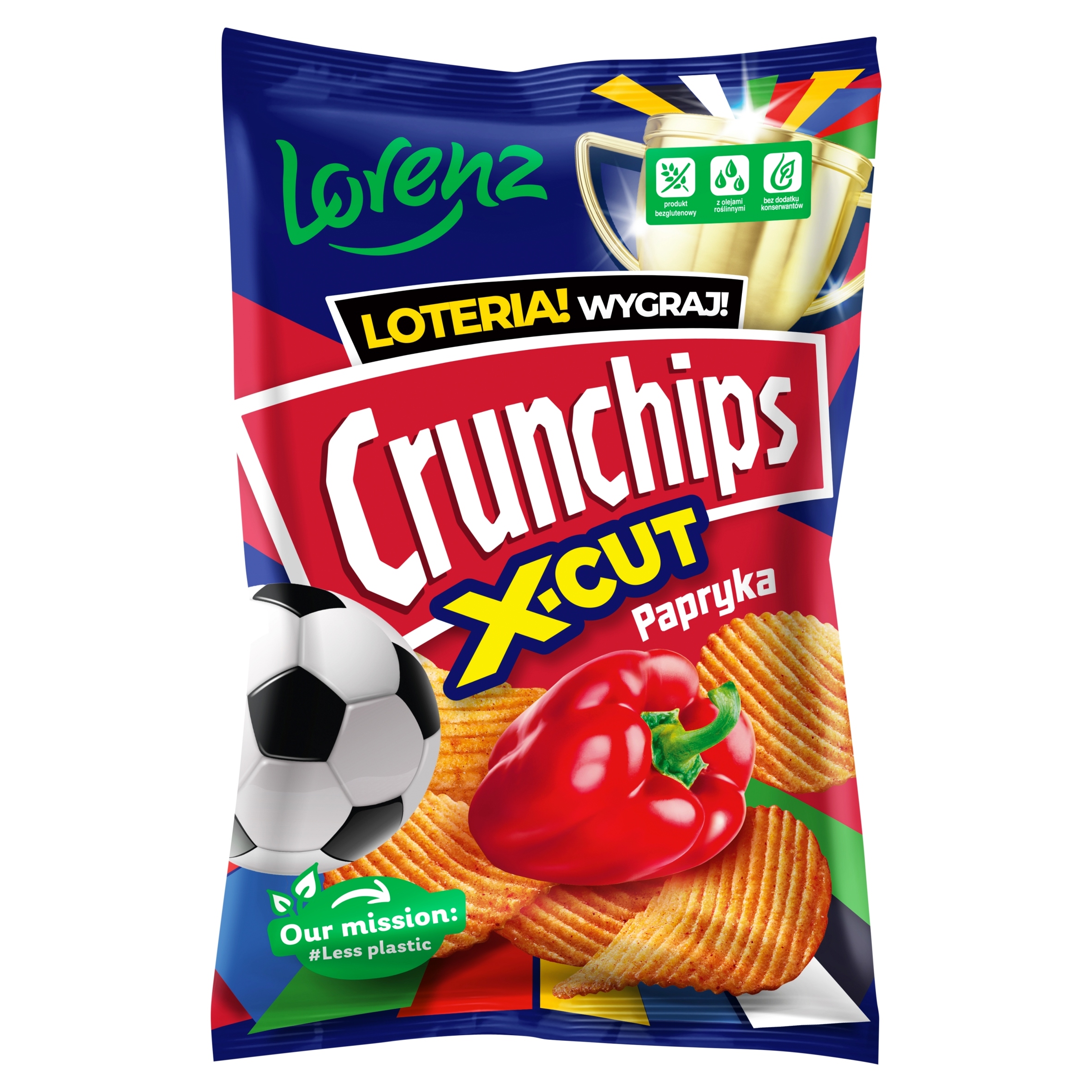 Chipsy Crunchips X-Cut Papryka 140g 11812651082 - Allegro.pl