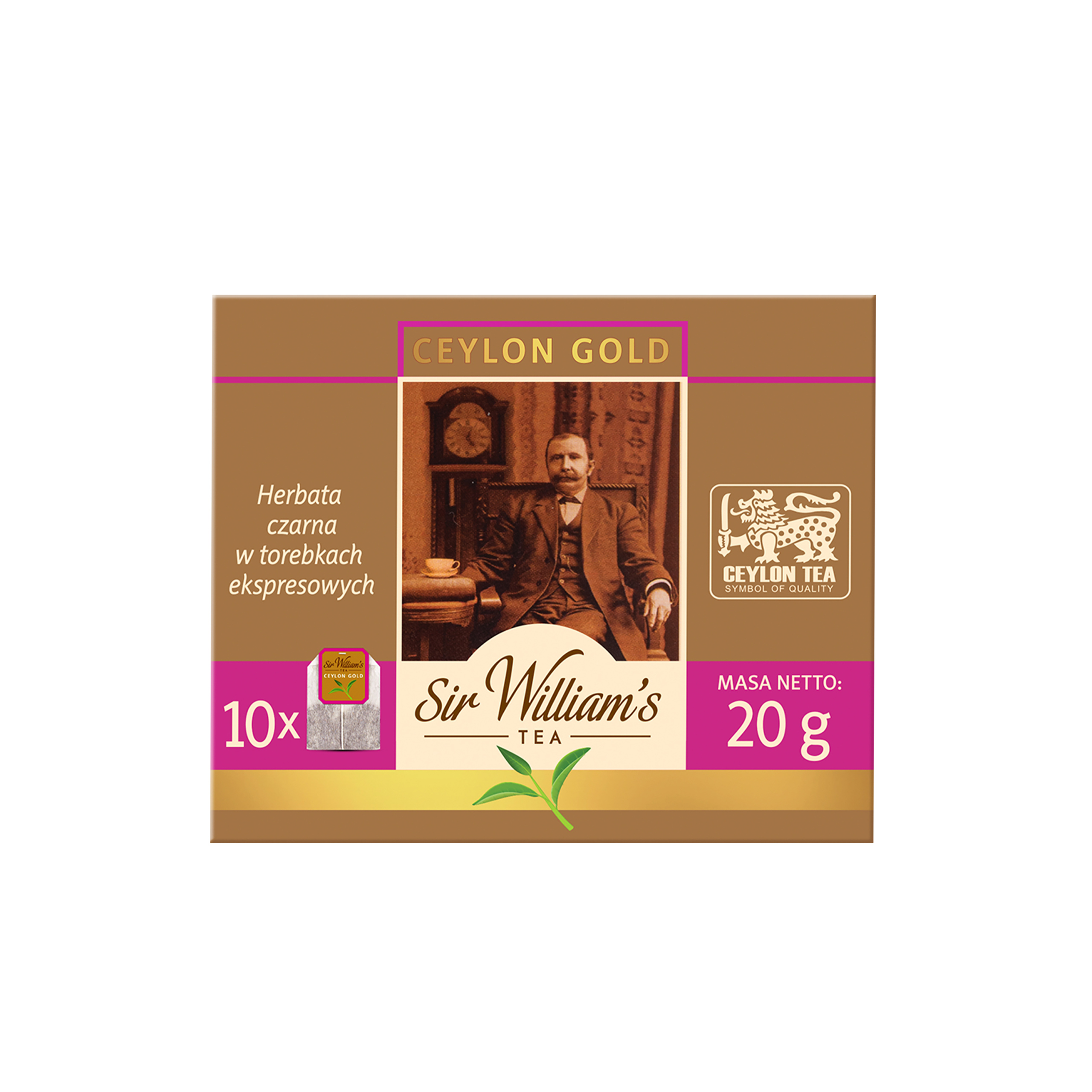 Herbata SIR WILLIAMS Ceylon Gold 10tb (5905427077091) • Cena, Opinie ...