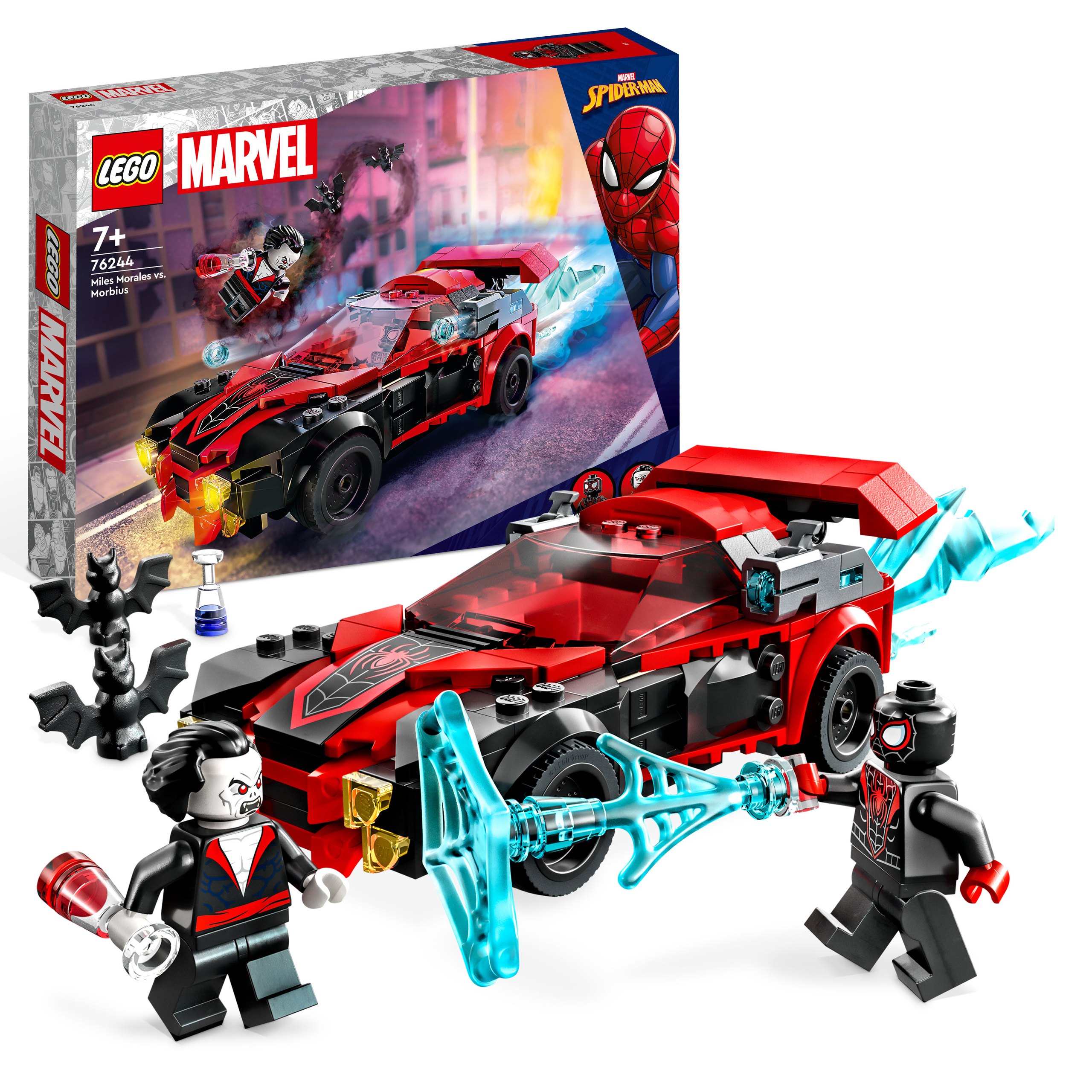 LEGO Super Heroes 76244 Miles Morales kontra Morbius (5702017419640 ...