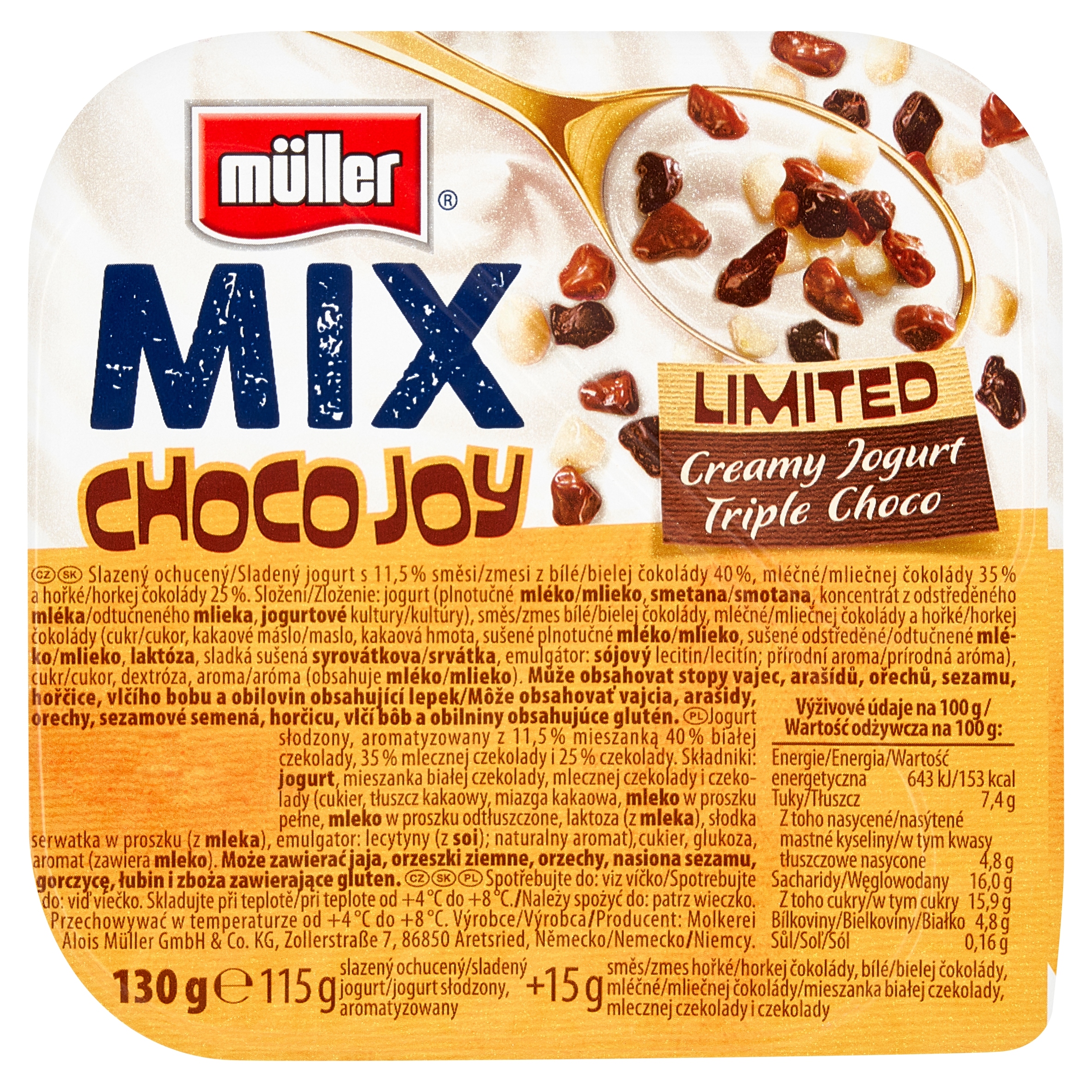 Müller Mix Choco Joy Jogurt 130g za 51.00CZK - Allegro