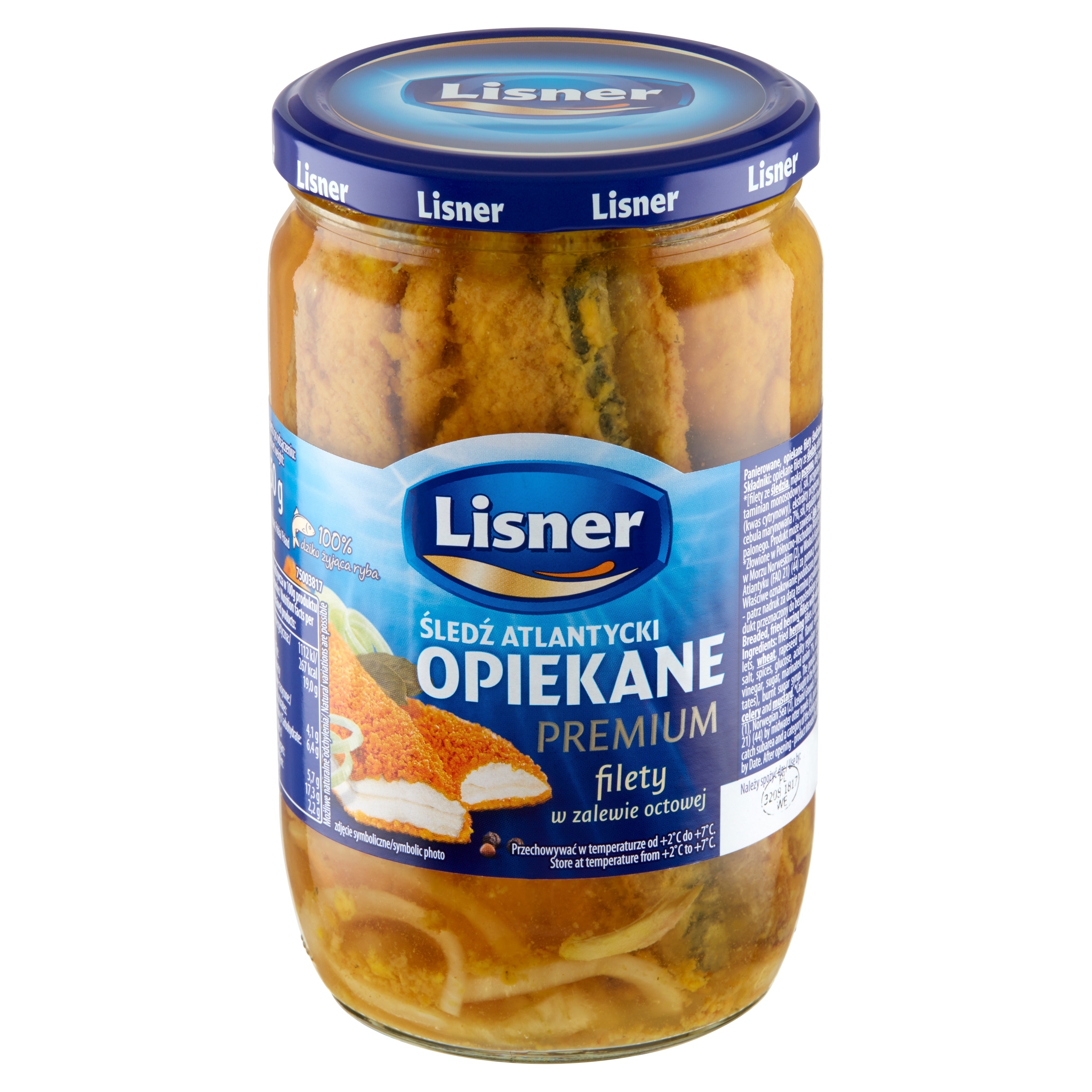 Lisner Śledź atlantycki Opiekane premium filety w 13737374579 - Allegro.pl