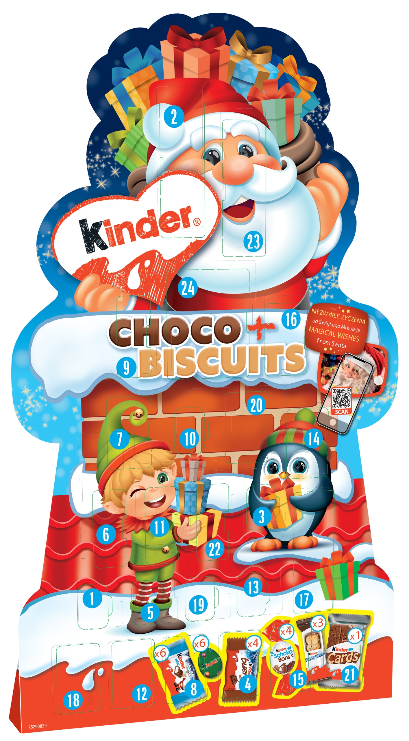 Kinder Mix Adventní kalendář 198 g za 486.00CZK - Allegro