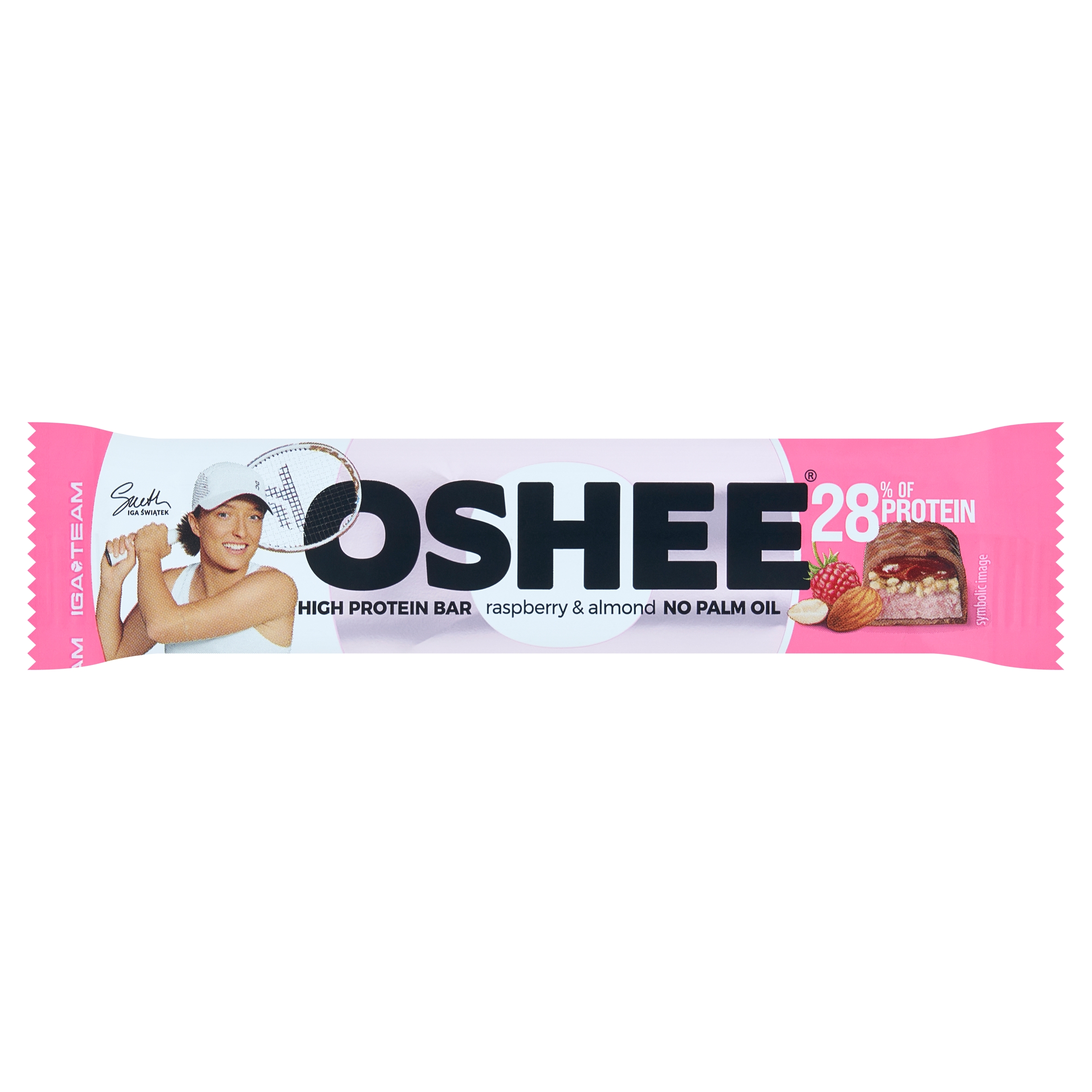 Oshee Baton Proteinowy IGA malina migdał 47 g (5905868420999) • Cena ...