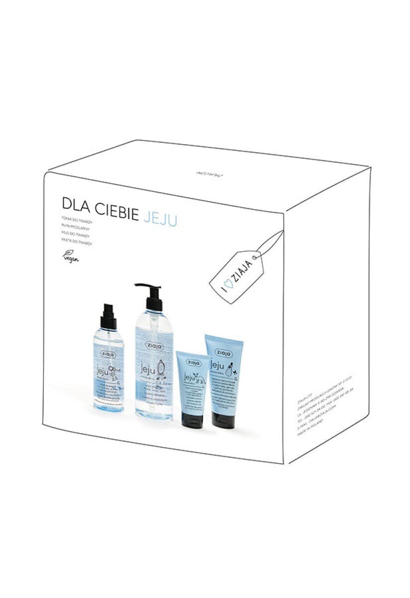 ZIAJA Zestaw kosmetyków JEJU prezent upominek Vegan NIEBIESKI ...