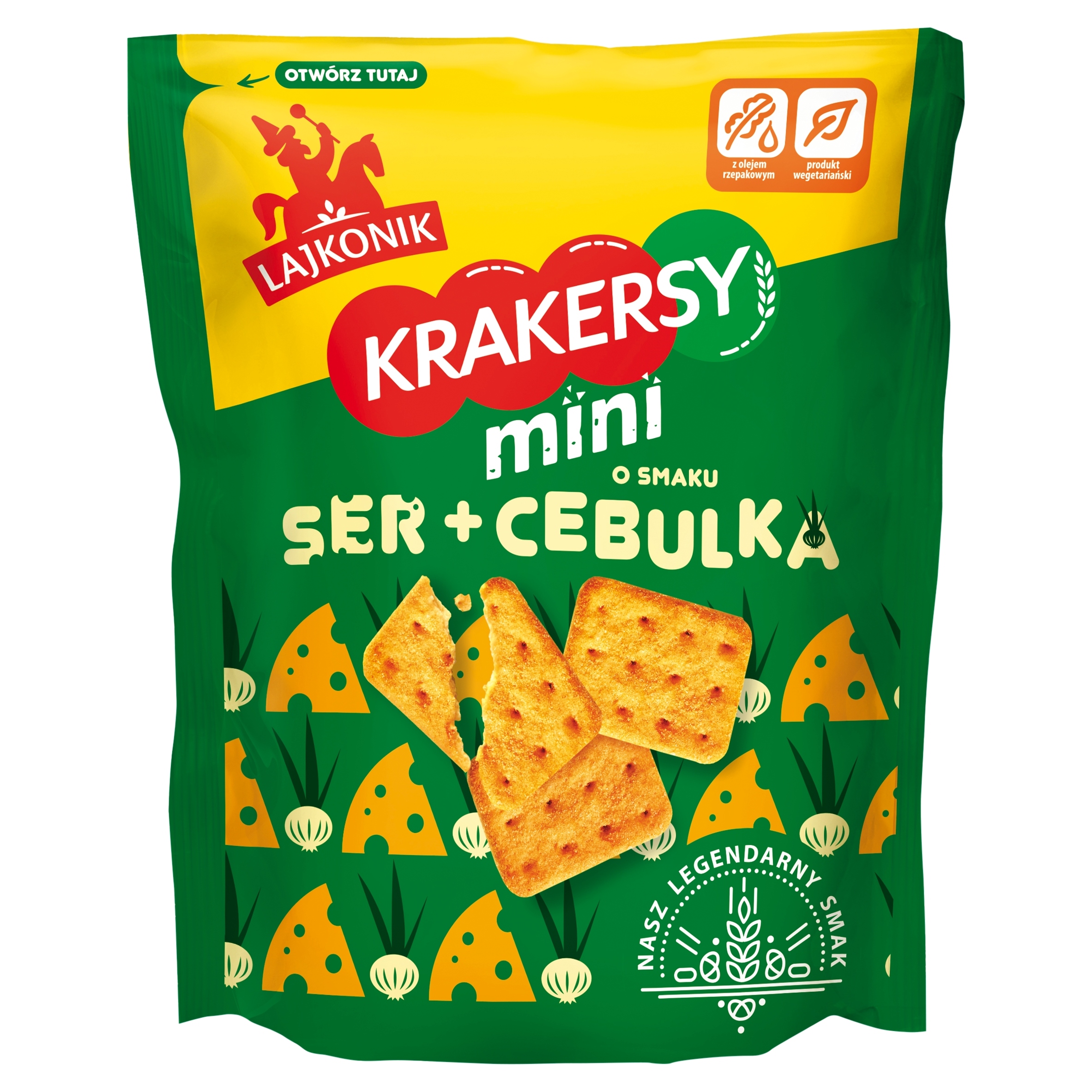 Mini Krakersy Lajkonik Ser Cebula 100g 16688135332 - Allegro.pl