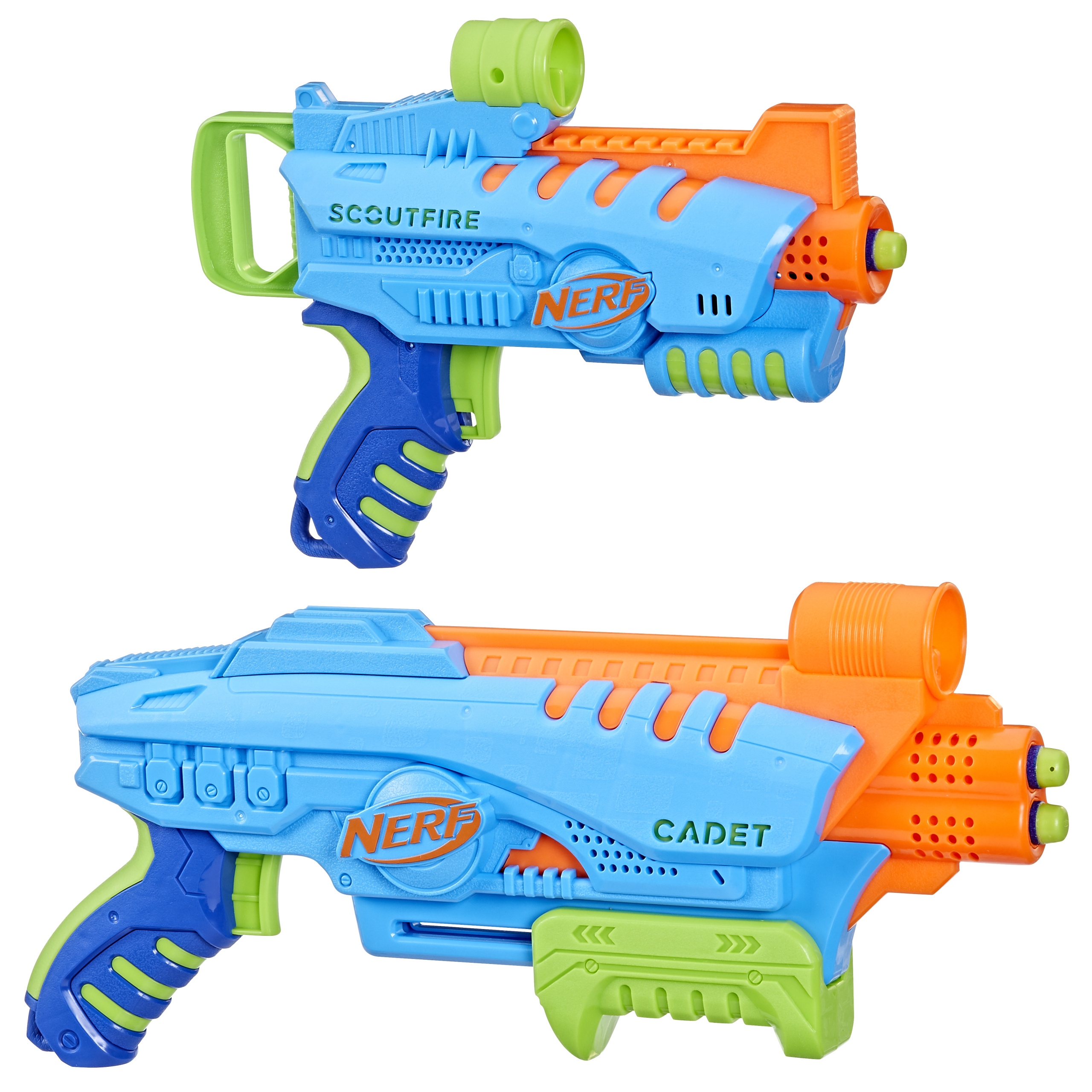 Nerf Elite Jr Ultimate Starter Set, 2 Easy Play Toy Foam Blasters, 15 ... Nerf Elite Jr Ultimate Starter Set, 2 Easy Play Toy Foam Blasters, 15 ...