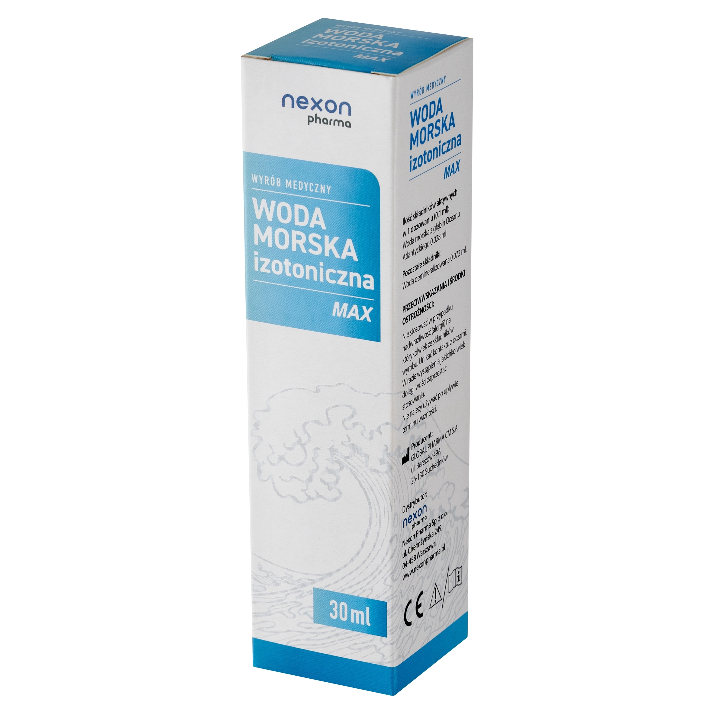 Woda morska izotoniczna MAX 30 ml NEXON PHARMA (5903268344242) • Cena, Opinie • Preparaty ...