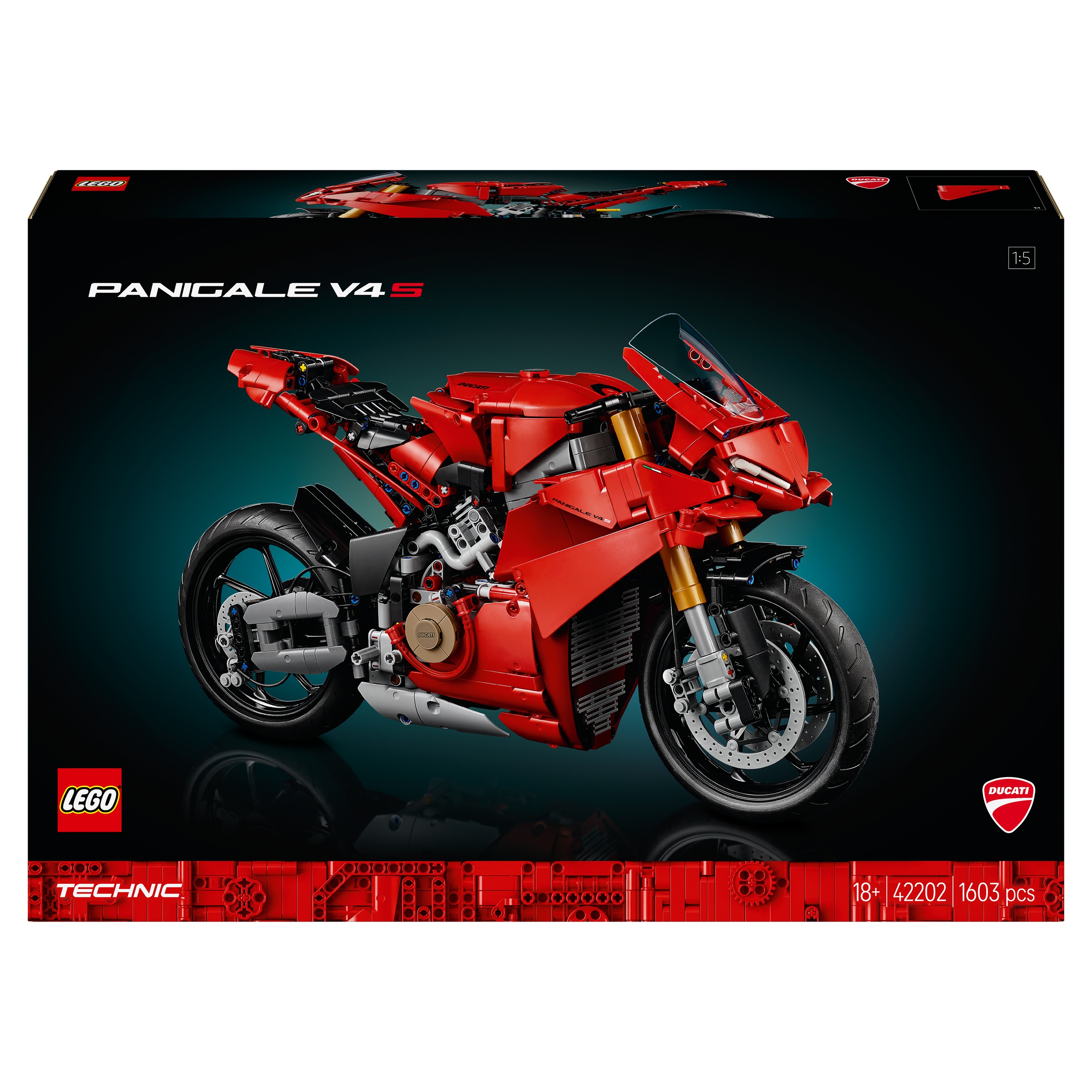 LEGO Technic Motocykl Ducati Panigale V4 S 42202 (5702017816258) • Cena ...