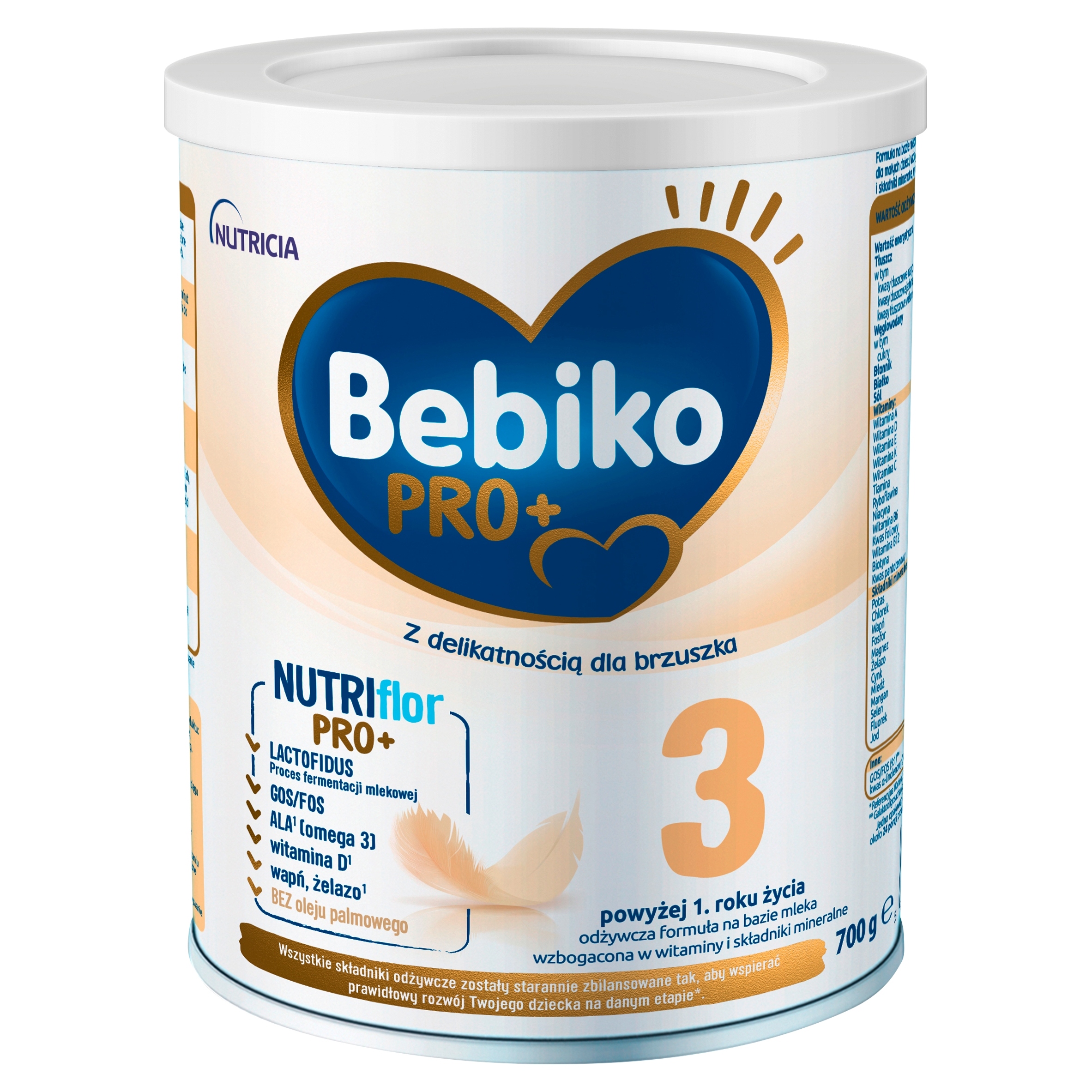 Bebiko Pro+ Nutriflor 3 mleko modyfikowane powyżej 1 roku życia 700g ...
