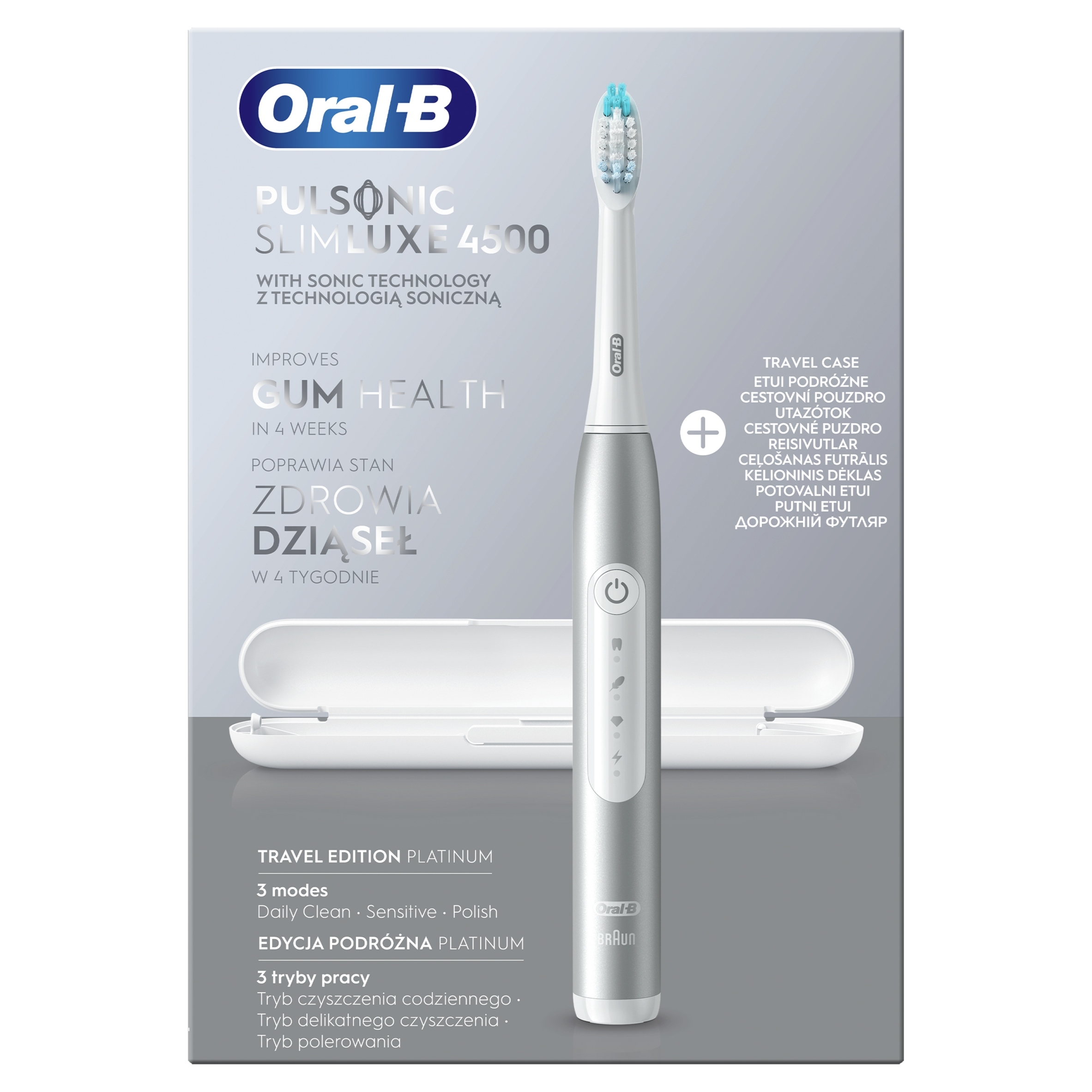 Oral-B Pulsonic Slim Luxe – 4500 – Platinová za 1675 Kč - Allegro