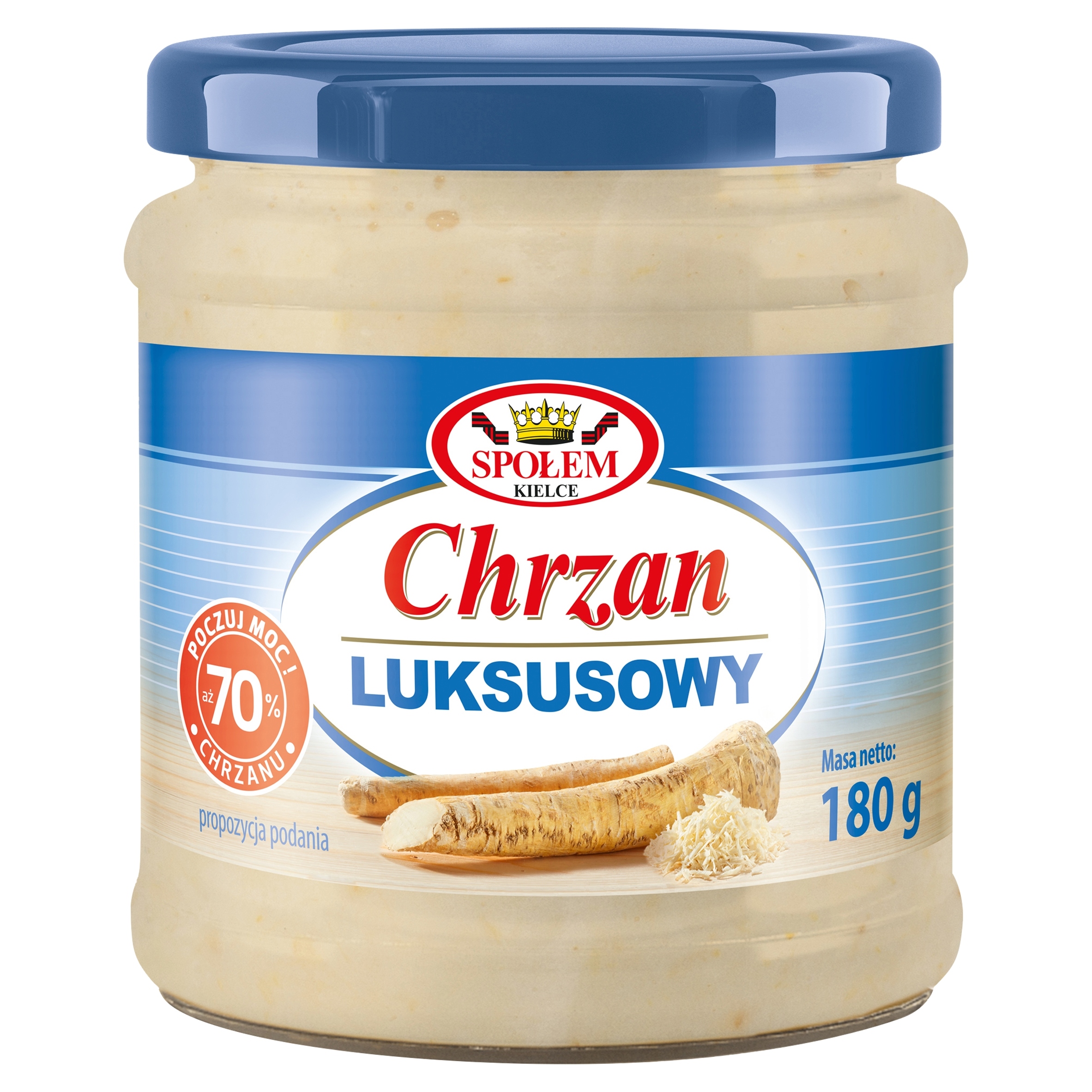 Chrzan Luksusowy Społem Kielce 180 g ! • Cena, Opinie - Allegro