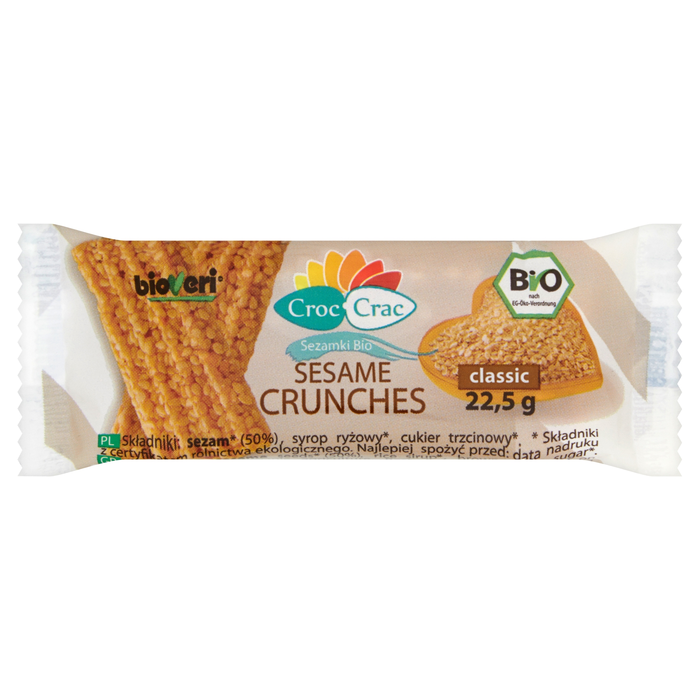 Szezámmagos szelet Croc Crac 22,5 g, (3375190410012) • Ár, Vélemények ...