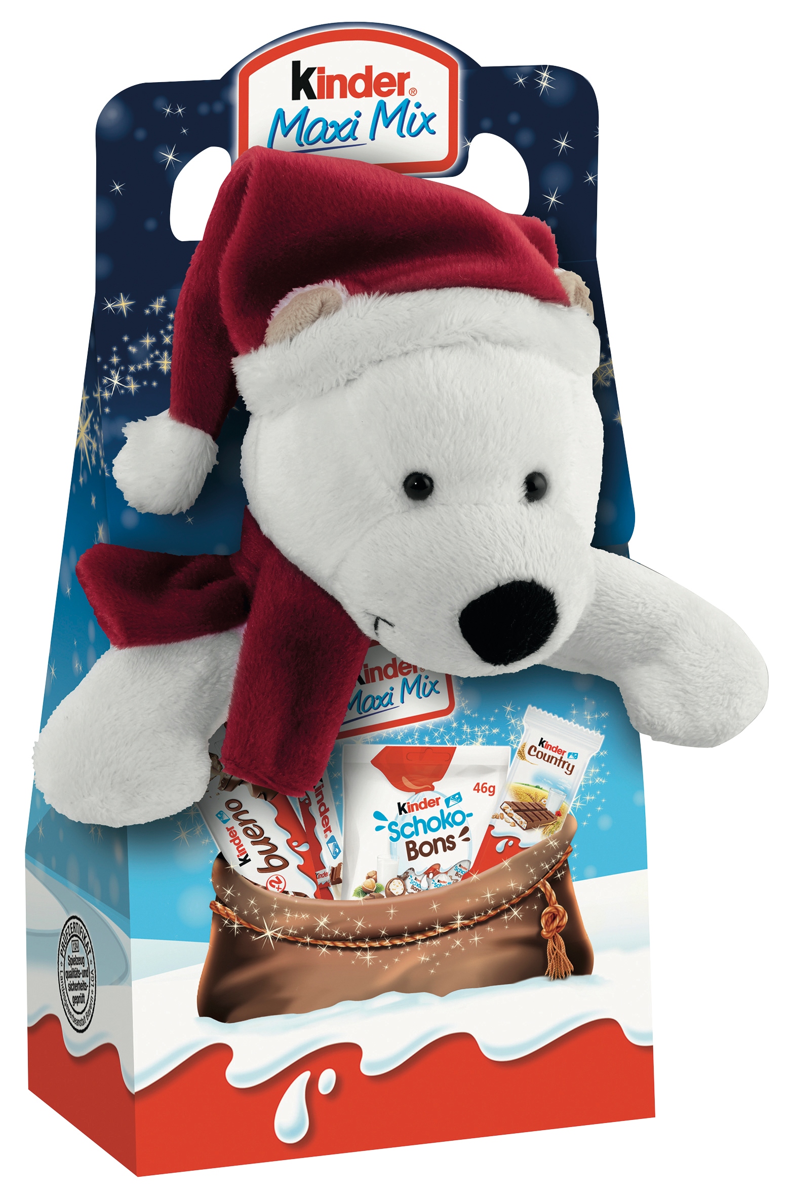 Kinder MAXI MIX Maskotka BIAŁY MIŚ 14772495027 - Allegro.pl