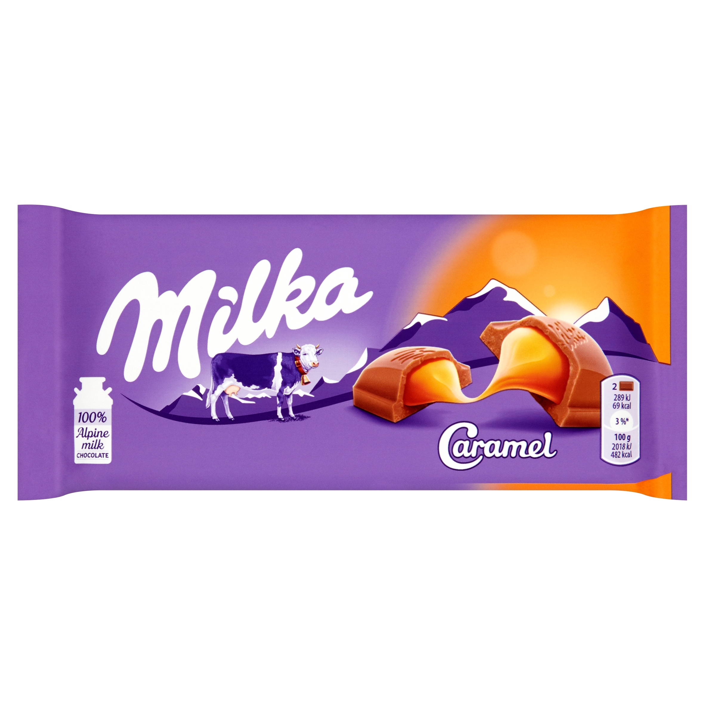CZEKOLADA MILKA 100g KARMELOWA 12951138728 - Allegro.pl