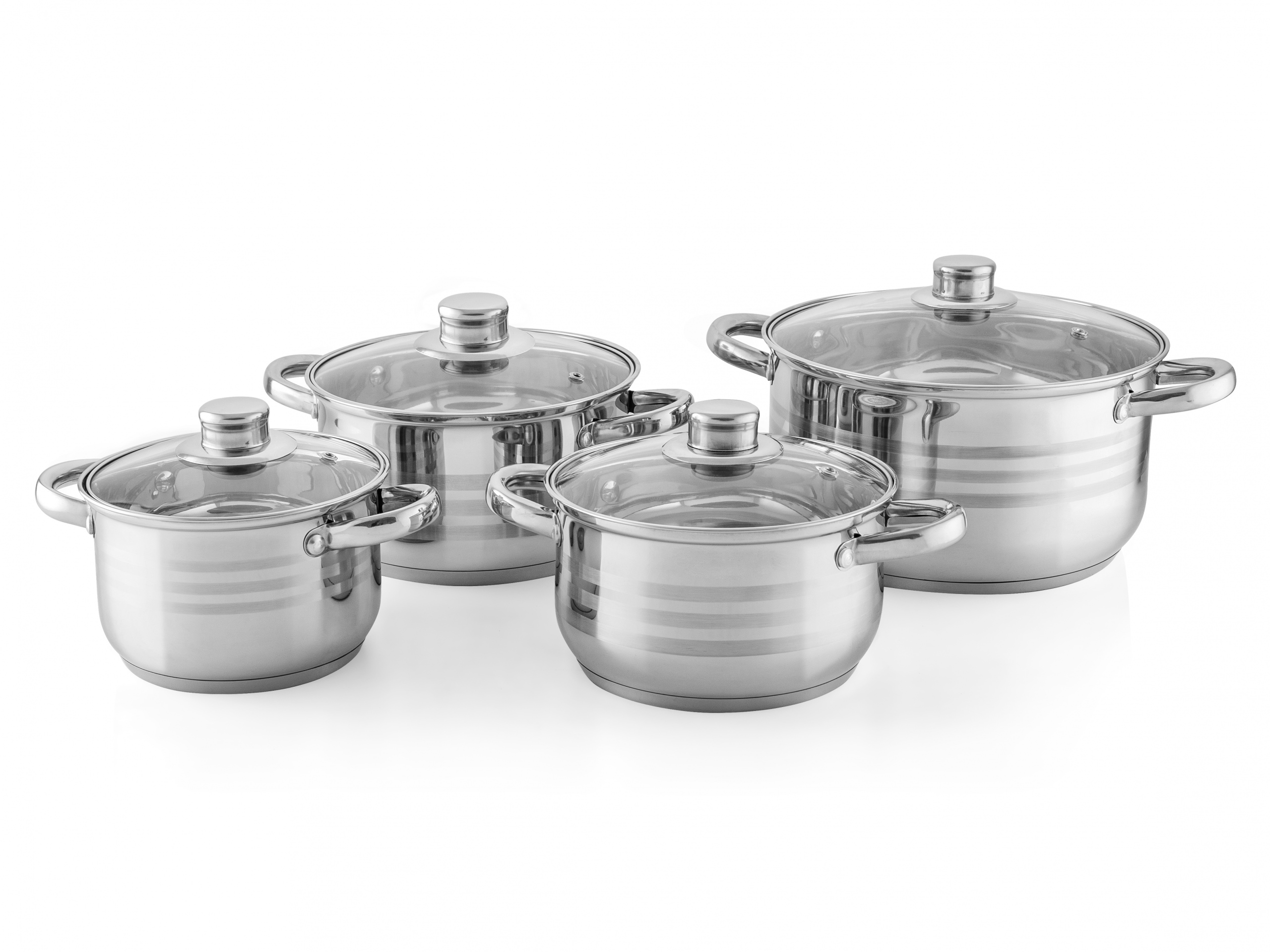 Zestaw garnków Florina Anter stal nierdzewna 8 el. (5901832390572 ...