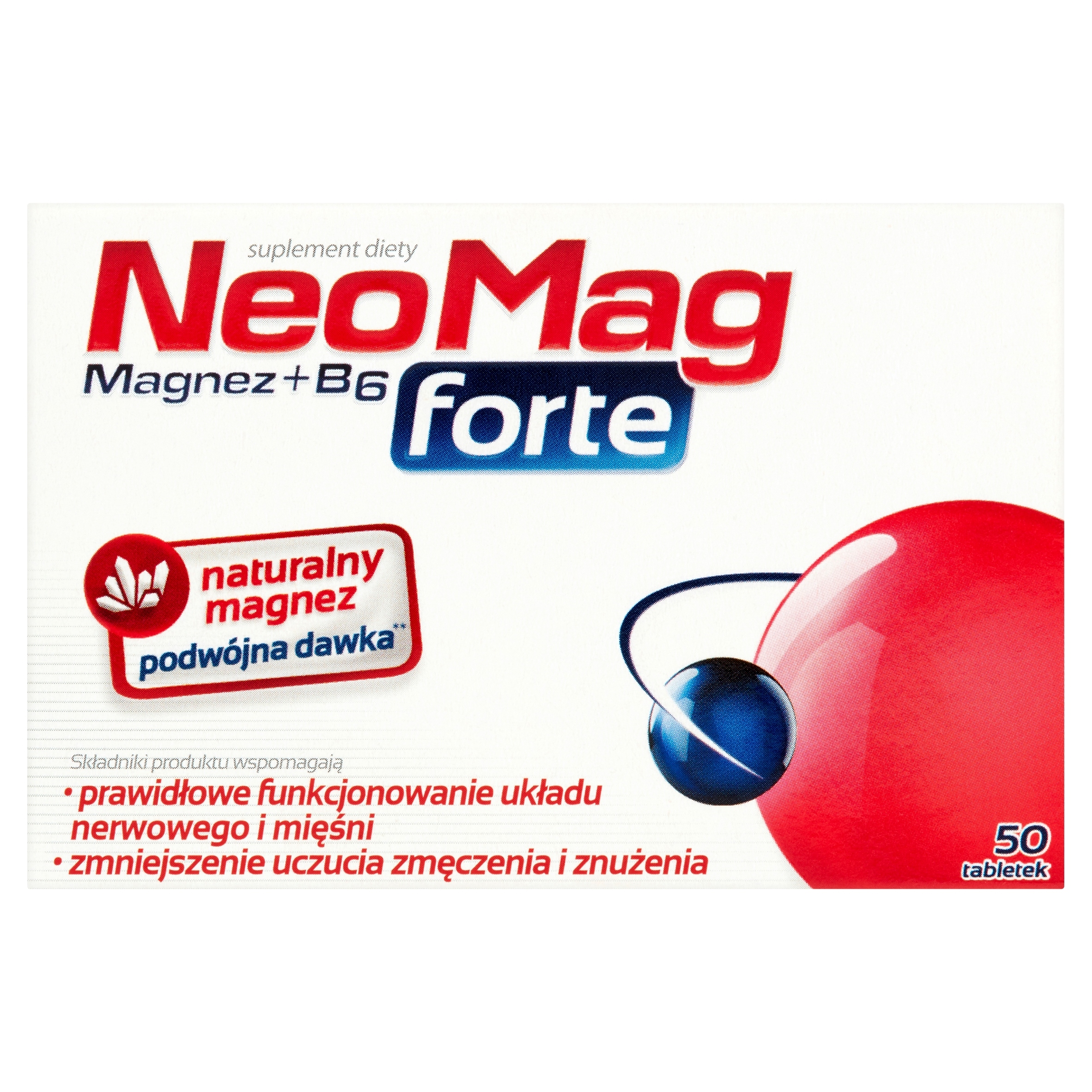 NEOMAG FORTE MAGNEZ+B6 PODWÓJNA DAWKA MAGNEZU 50ta 9575125661 - Allegro.pl