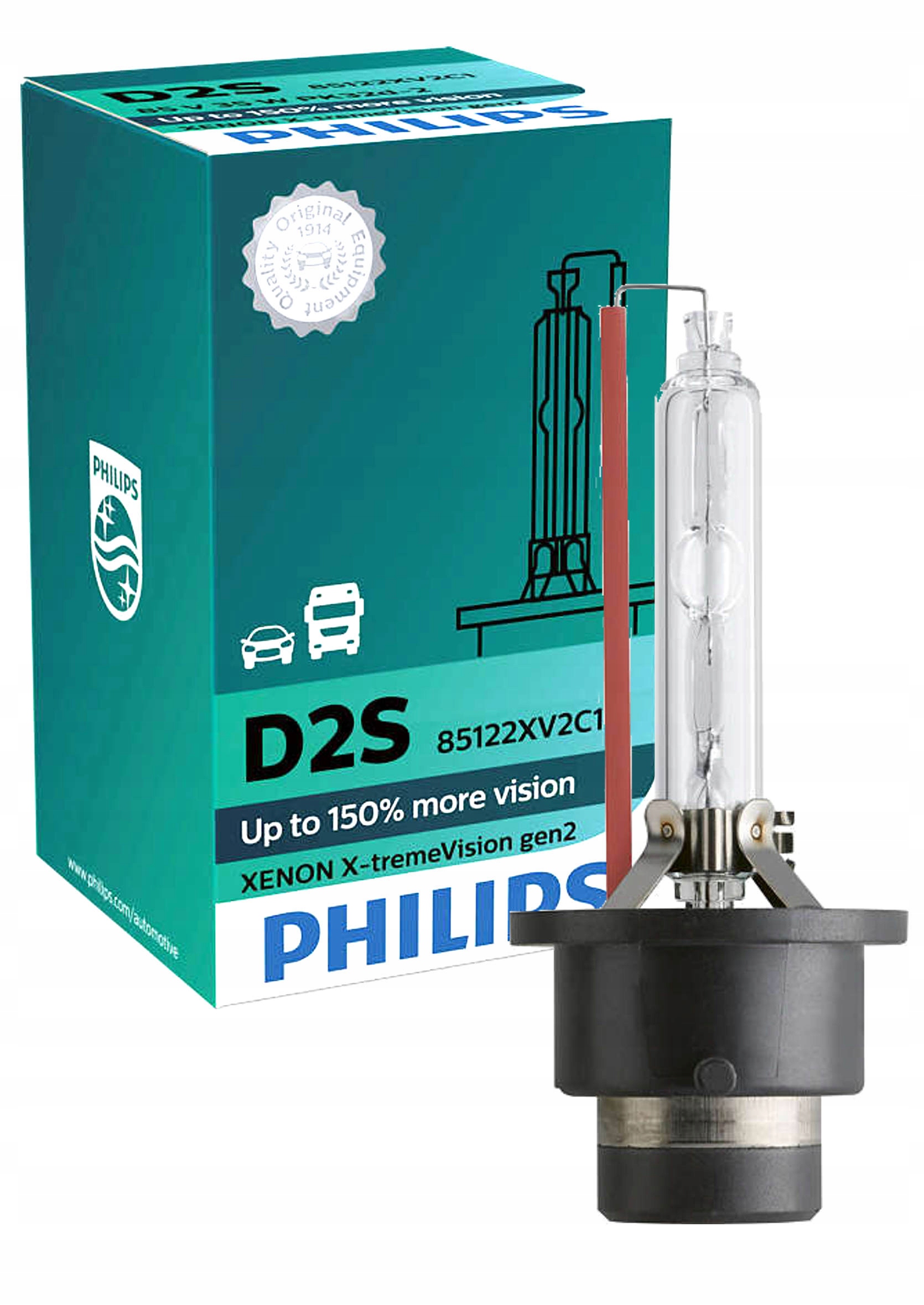 PHILIPS D2S X-TREME VISION GEN2 XENON ŻARNIK 4800K 85122XV2C1 za 261,50 ...